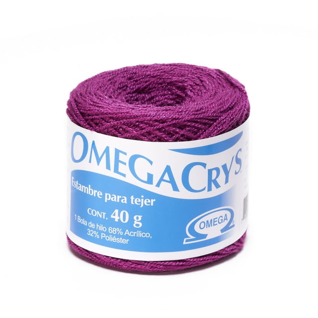 OMEGACRYS [40grs] - 1 of 2 - Fine Crystal Yarn by Omega great for all ...