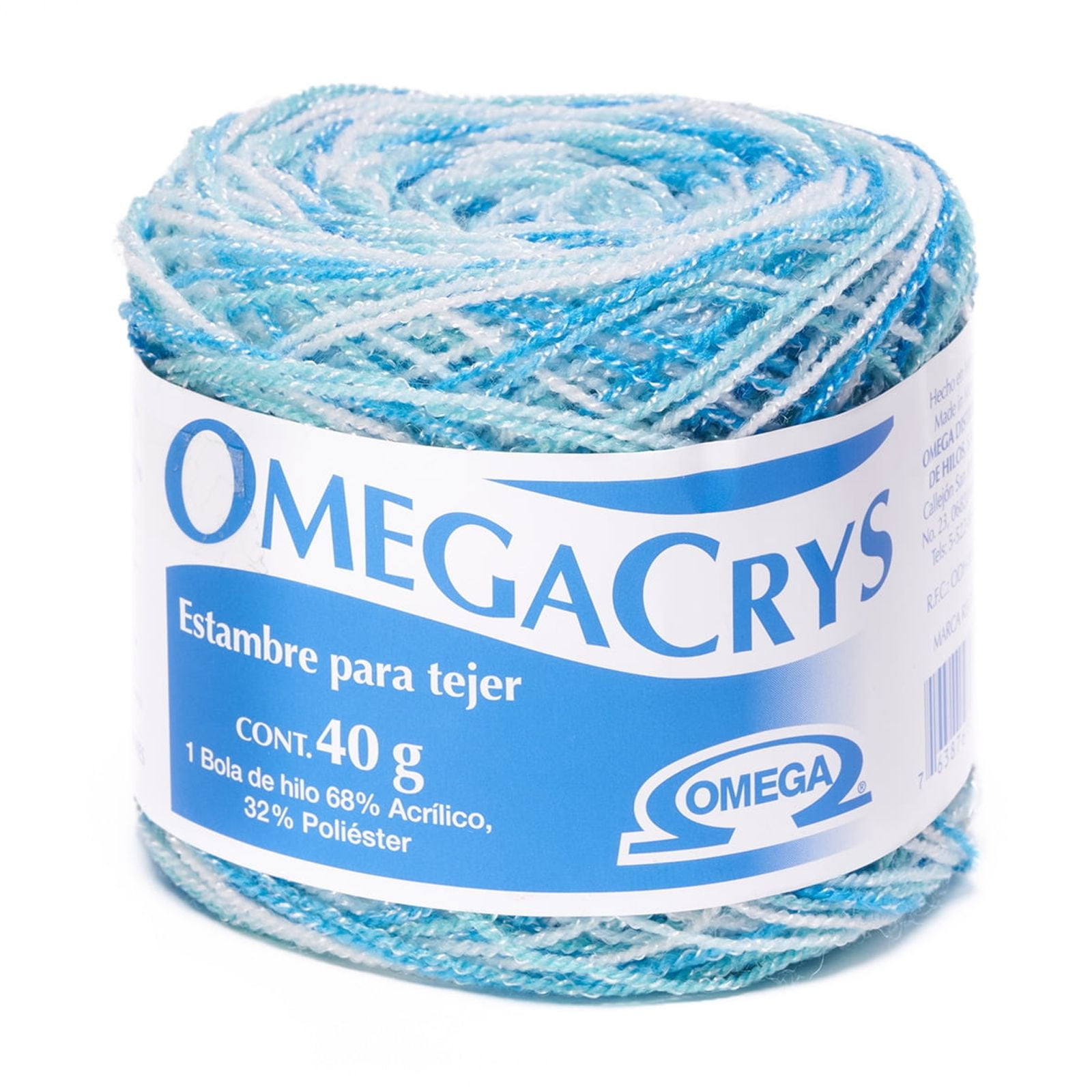 OMEGACRYS [40grs] - 2 of 2 - Fine Crystal Yarn by Omega great for all ...
