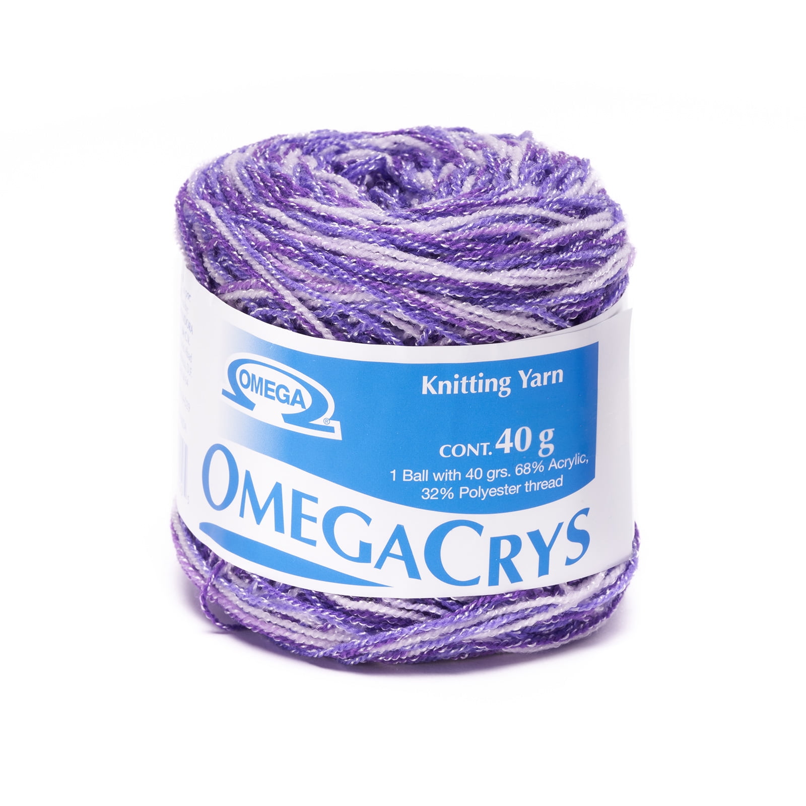 OMEGACRYS [40grs] - 2 of 2 - Fine Crystal Yarn by Omega great for all ...