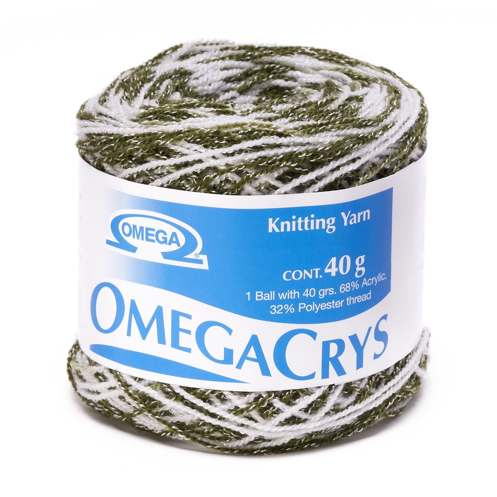 OMEGACRYS [40grs] - 2 of 2 - Fine Crystal Yarn by Omega great for all ...