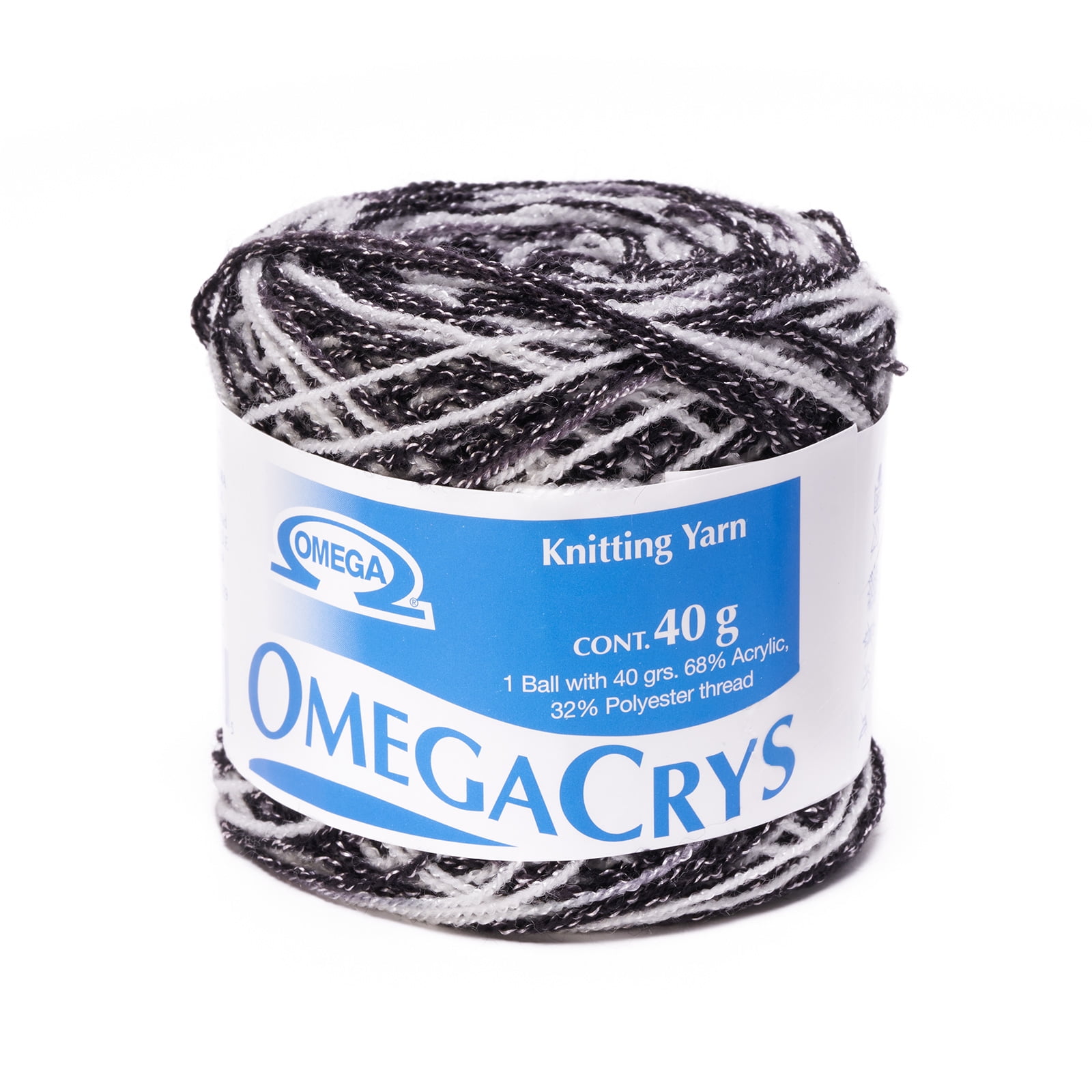 OMEGACRYS [40grs] - 2 of 2 - Fine Crystal Yarn by Omega great for all ...