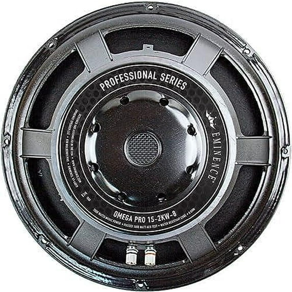 OMEGAPRO15-2KW-8 Professional Series Bass Speaker 15-in Subwoofer 1000 ...