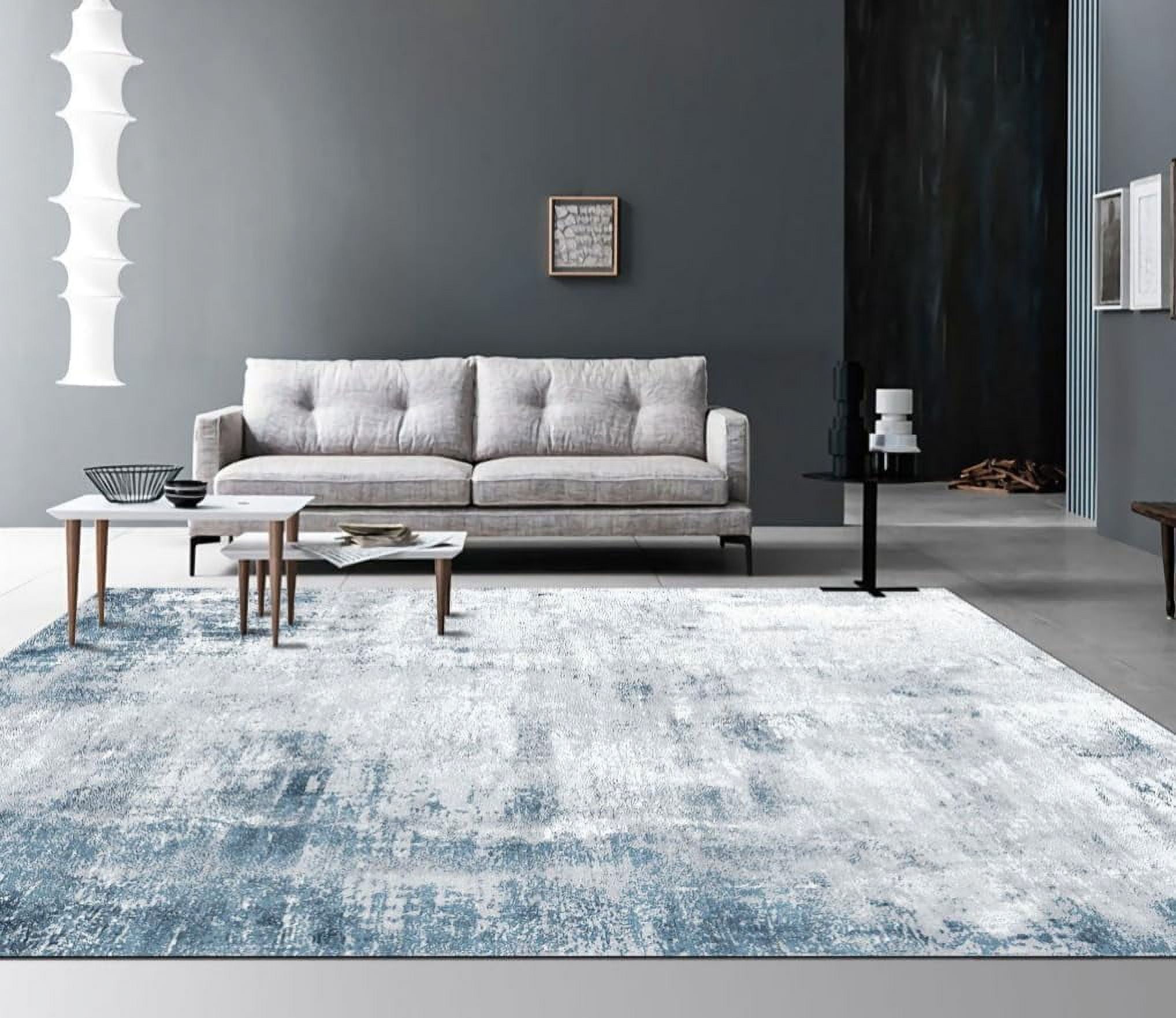 OMERAI 5'x 7' Machine Washable Area Rug Abstract Rugs Ultra-Thin Area ...