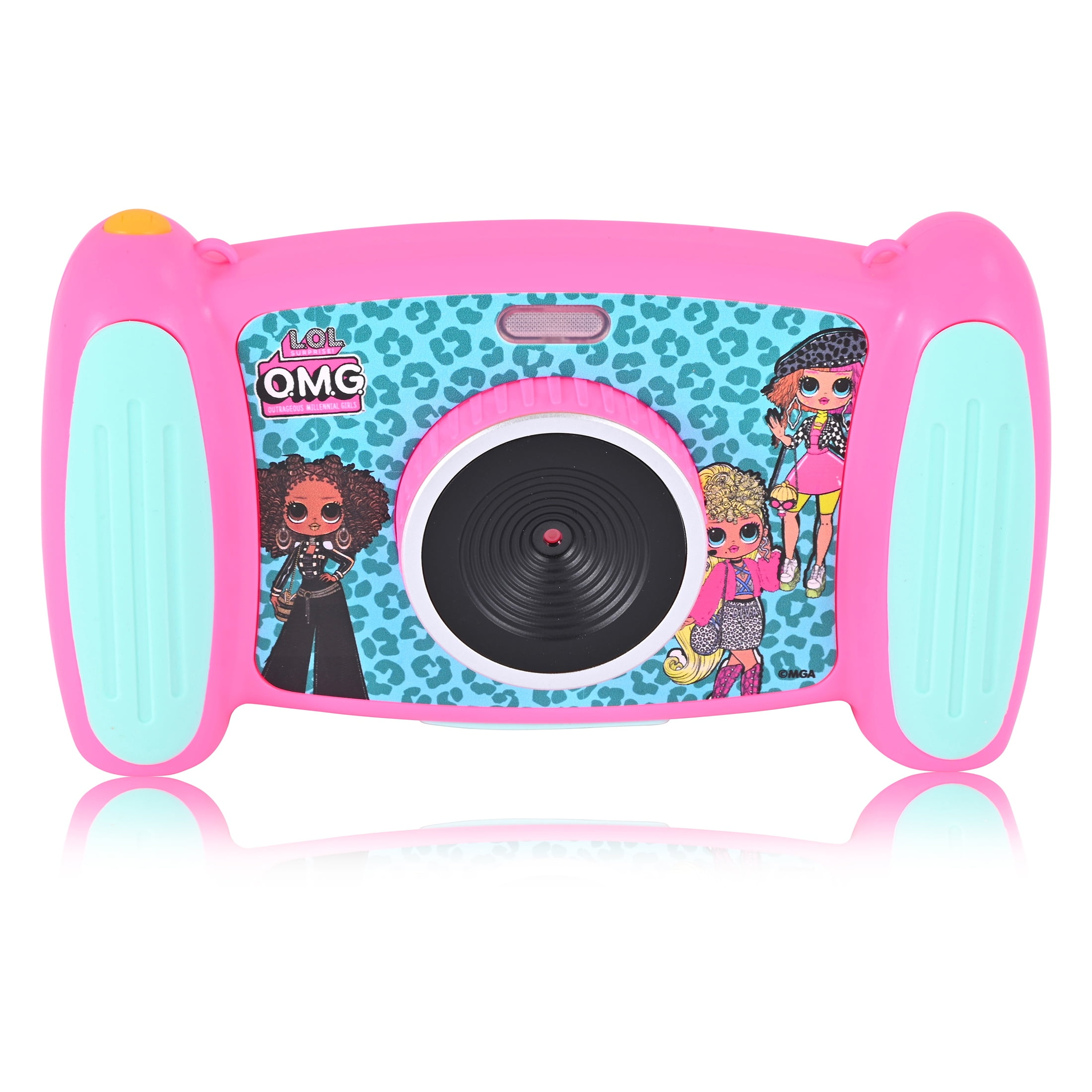 OMG KIDS INTERACTIVE CAMERA IN PINK AND TURQ WITH MP3 PLAYER AND BUILT ...