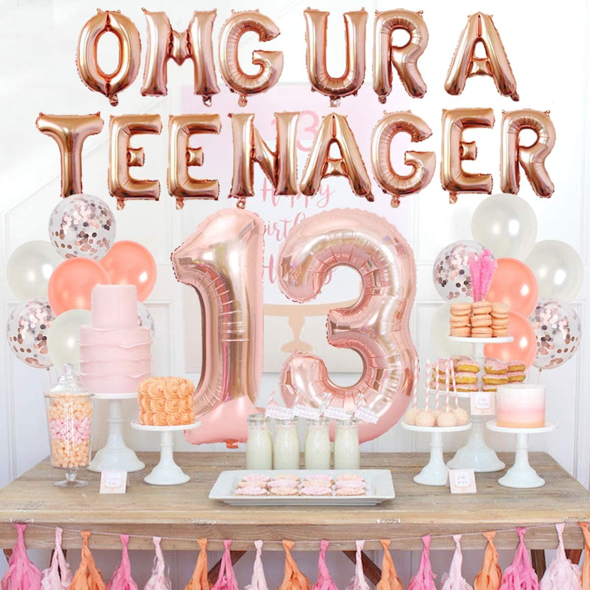 OMG UR A TEENAGER 13th Birthday Party Decoration Kits - Walmart.com