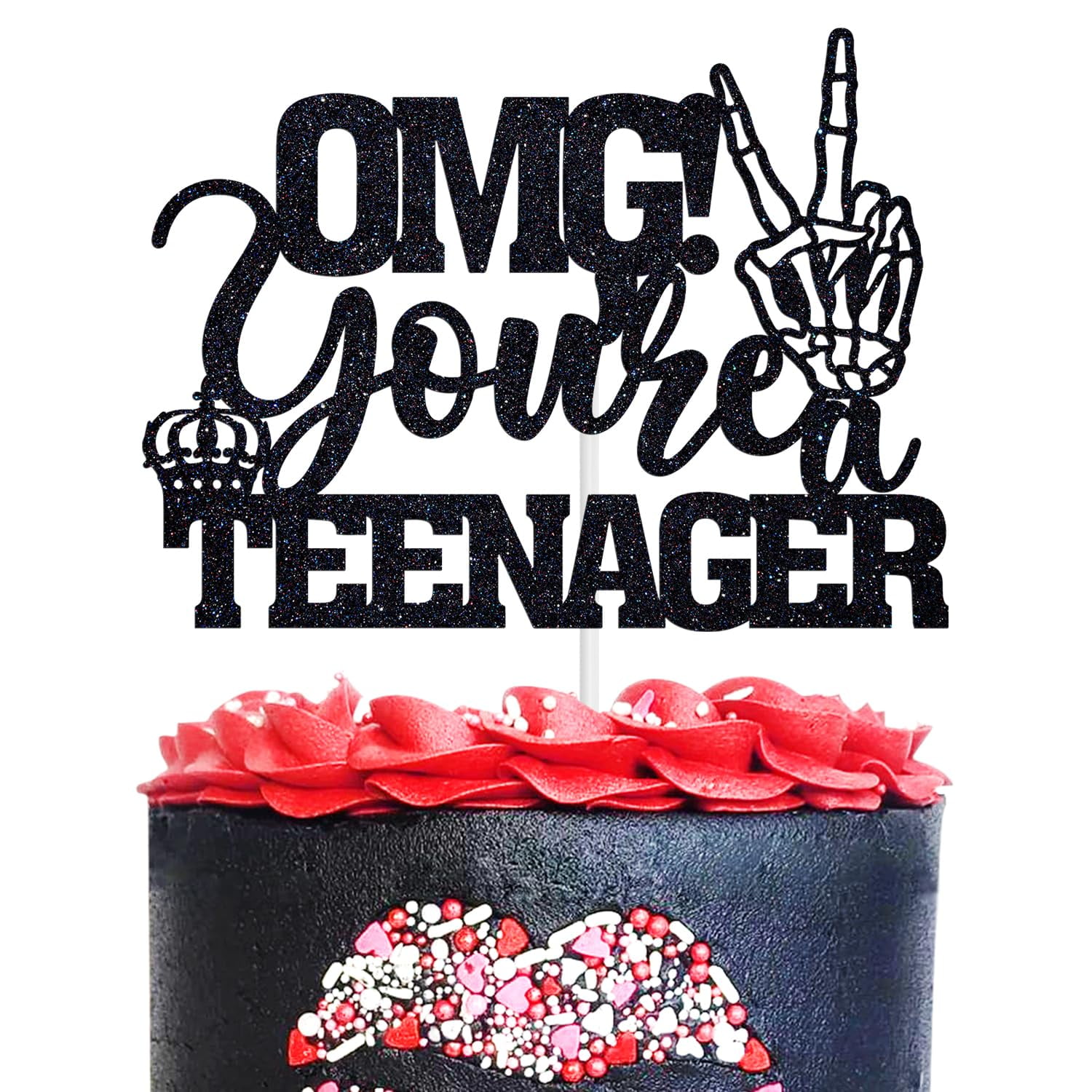 OMG You're a Teenager Cake Topper, RST1 Bruh I'm 13, Officially Teen ...