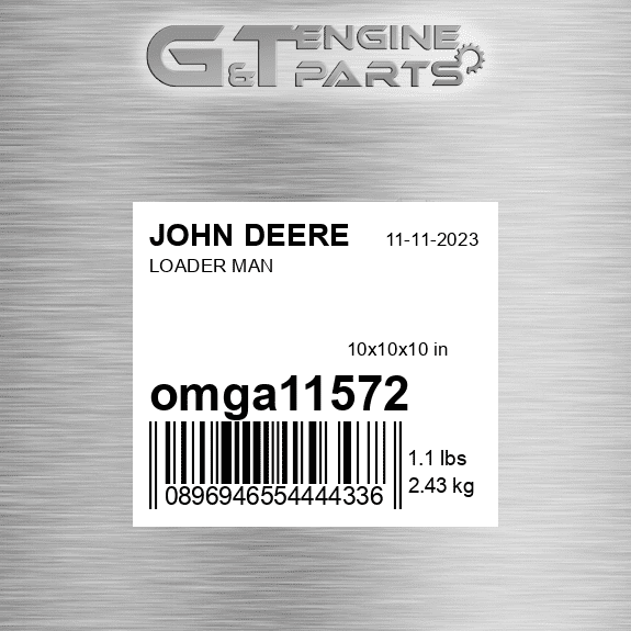 OMGA11572 LOADER MAN fits JOHN DEERE (New OEM) - Walmart.com