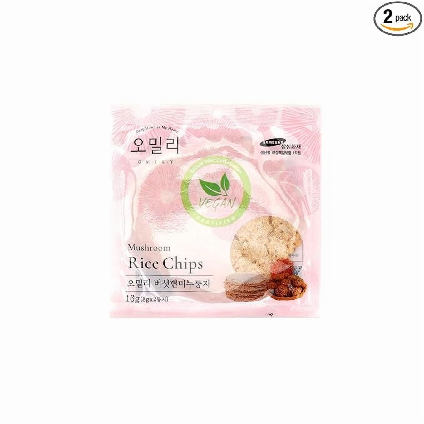 OMILY Scorched Rice Chip Nurungji, Made With Mushroom & Brown Rice ...