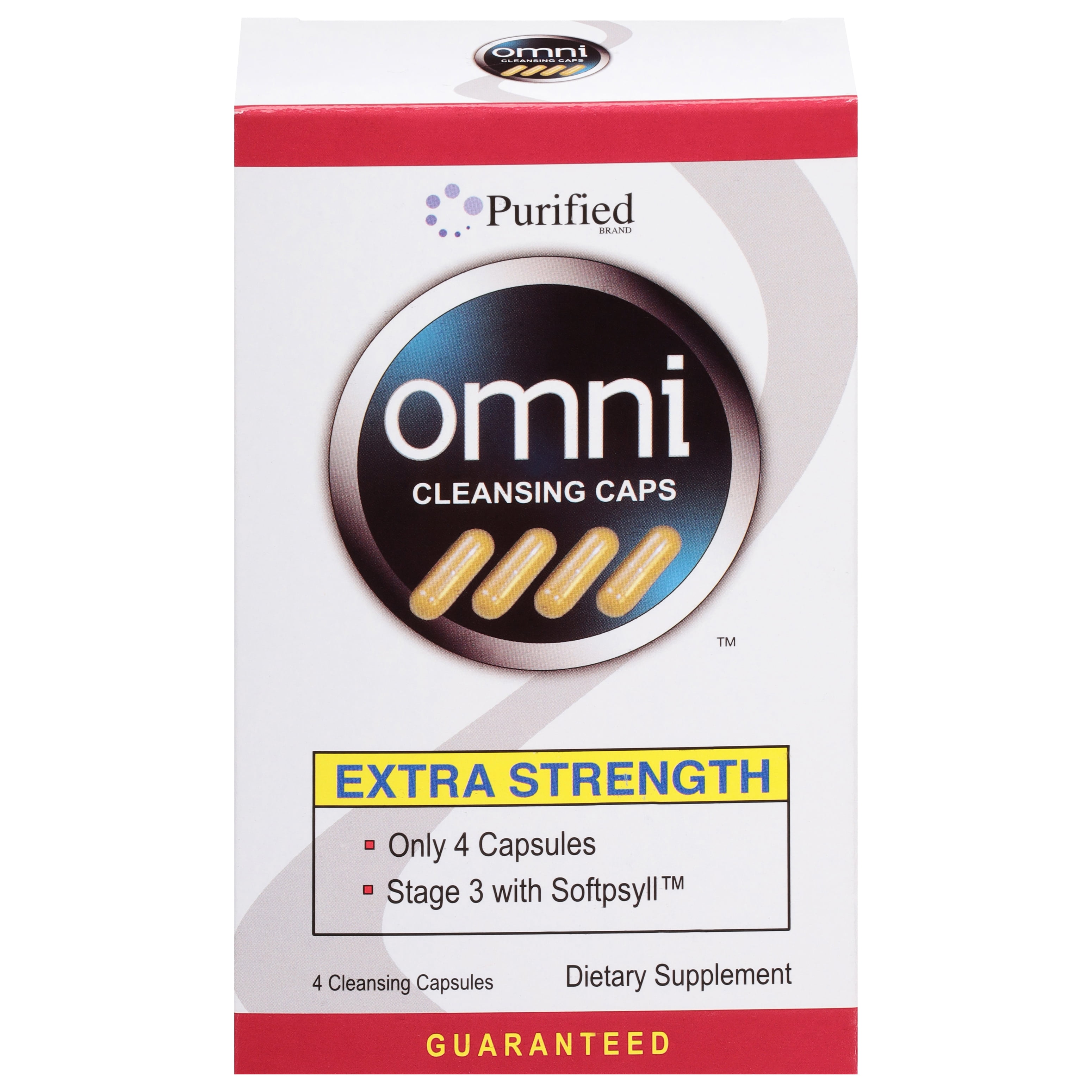 OMNI Purified Cleansing Capsules Extra Strength, 4 Capsules, Softpsyll ...