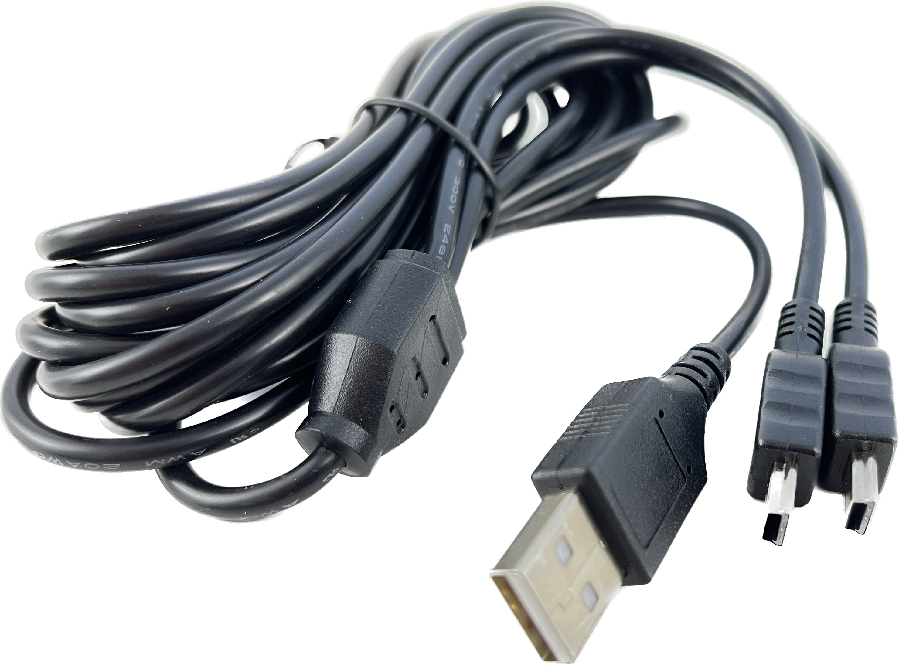 OMNIHIL 10FT-MINI-USB Splitter Cable Compatible with Zoom Q4n - Walmart.com