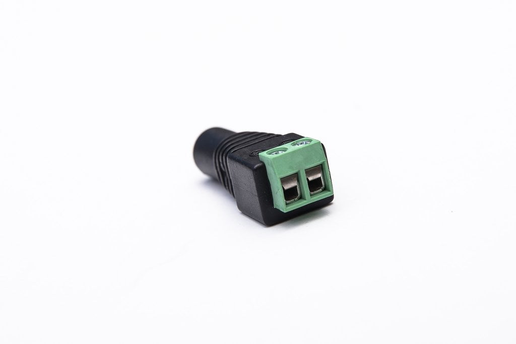 OMNIHIL 2.1 X 5.5mm (M Plug) CCTV Camera DC Power Female Jack Connector ...