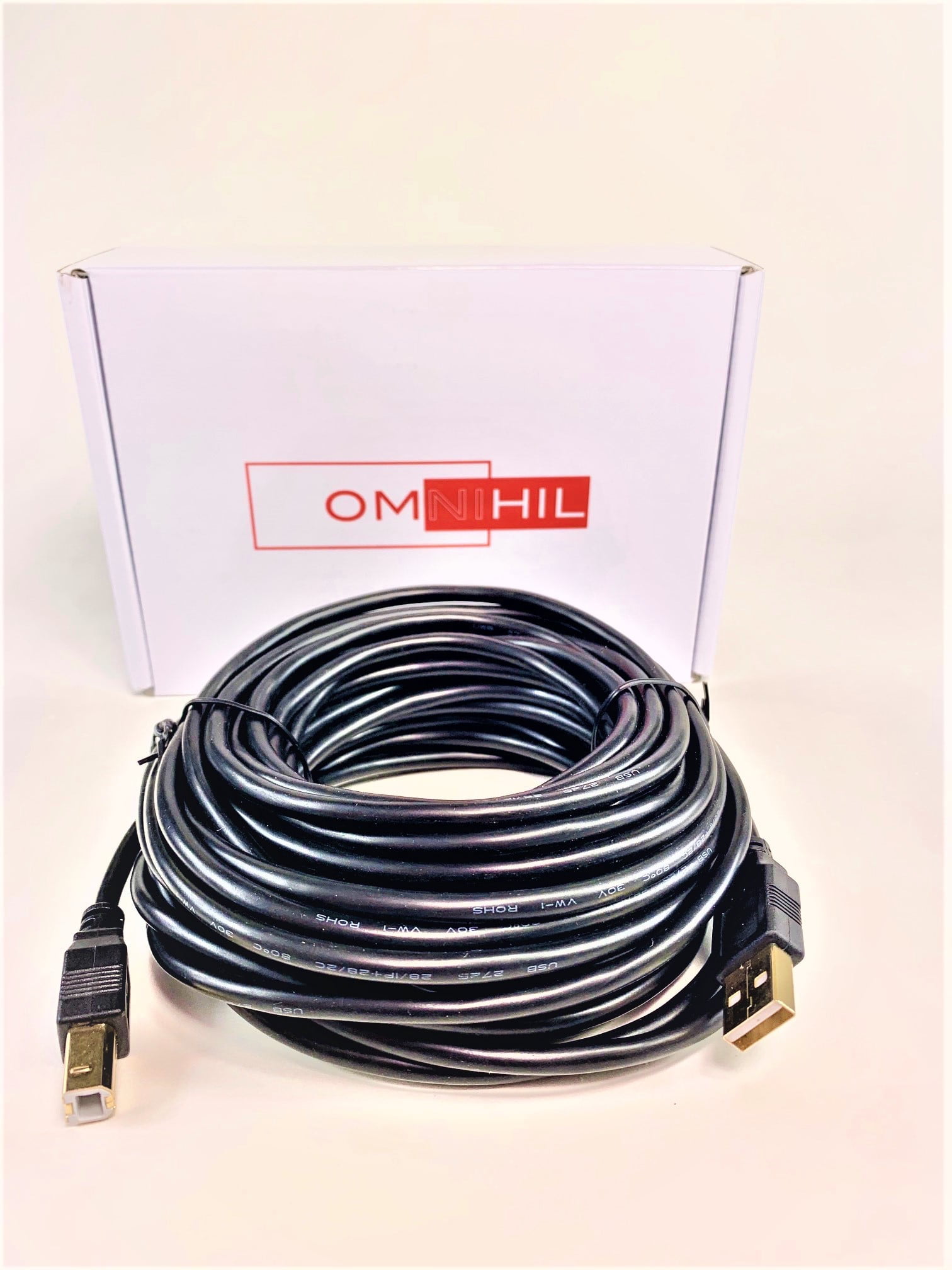 OMNIHIL Black 30 Feet Long USB-A-to-USB-B Cable Compatible with Digital ...