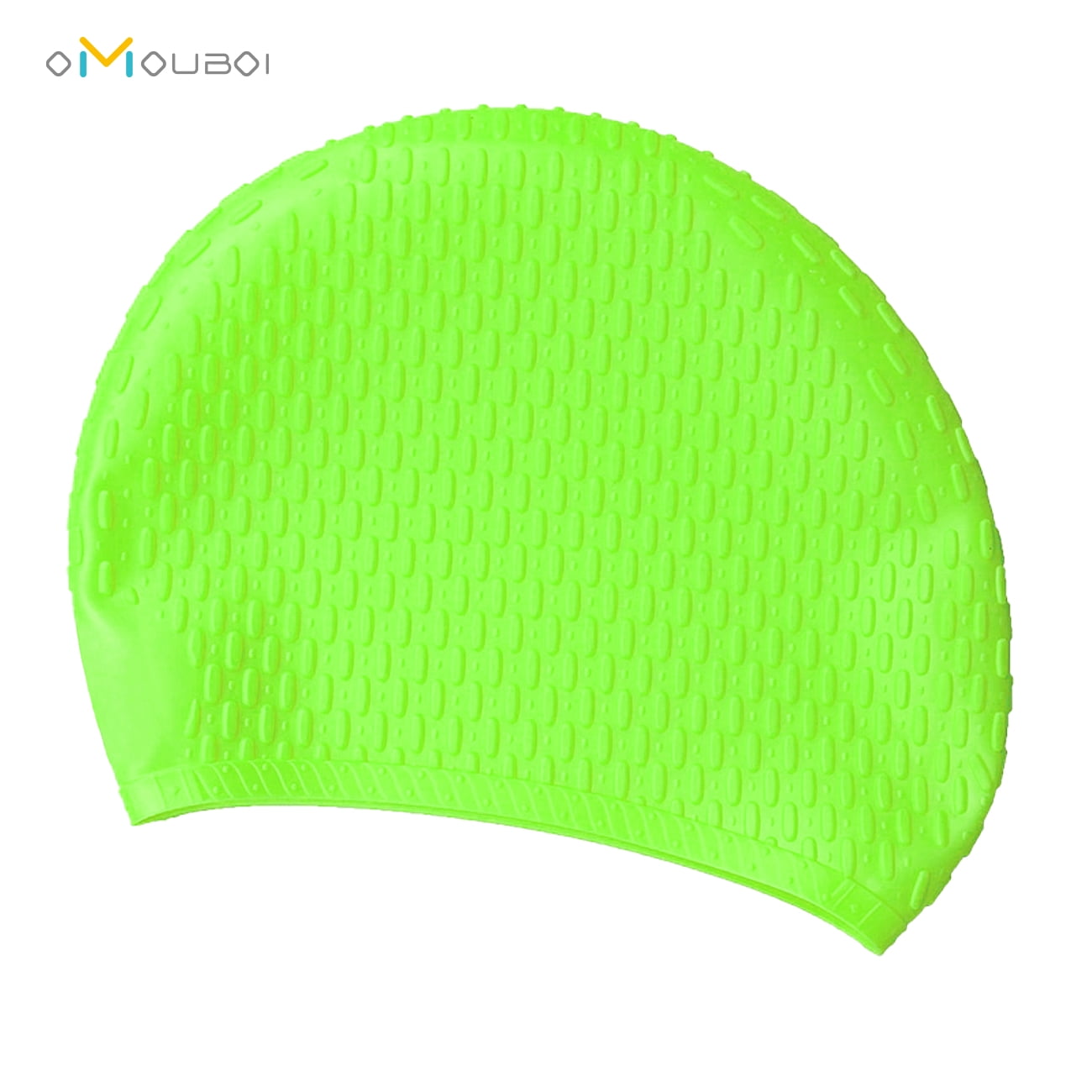 OMOUBOI Soft Silicone Solid Swim Cap Unisex Bathing Cap Anti-Slip Swim ...