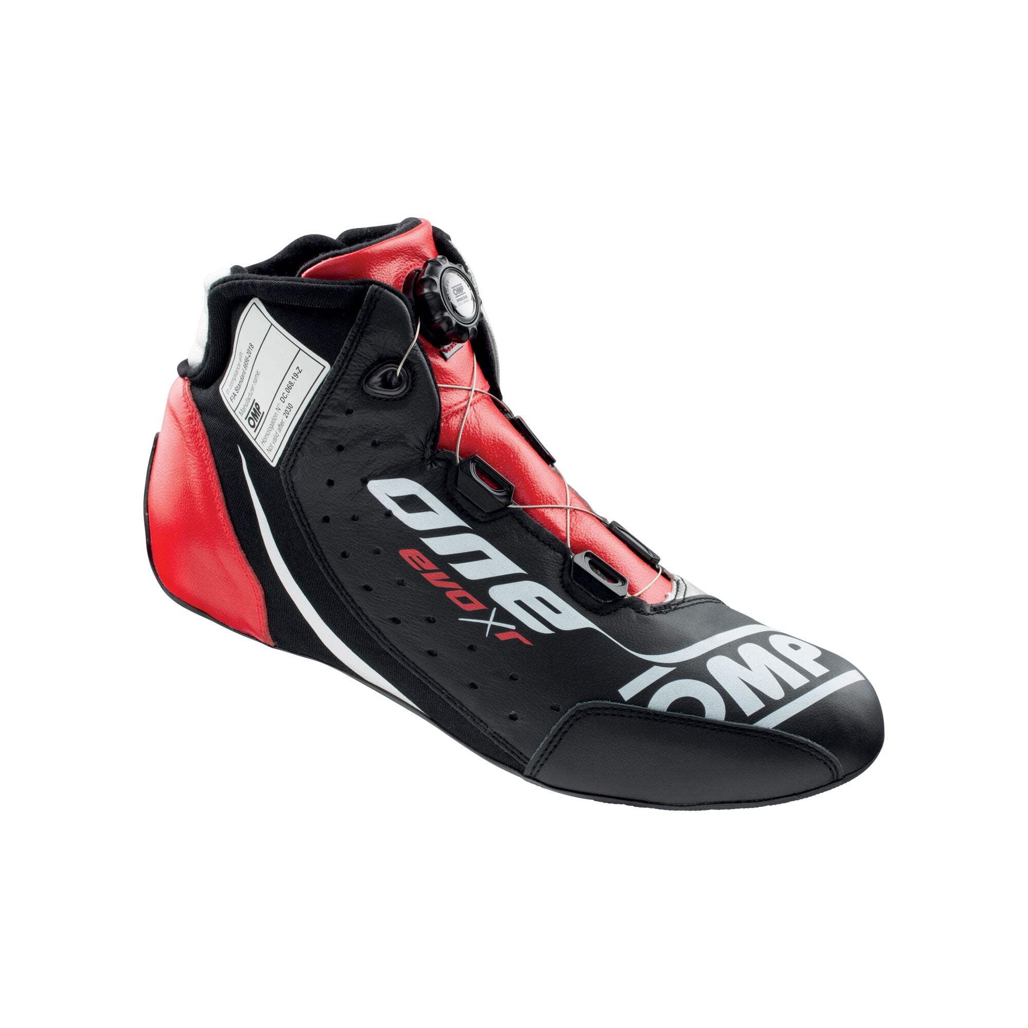 OMP One Evo X R Shoes Black/Silver/Red - Size 41 (Fia 8856-2018 ...