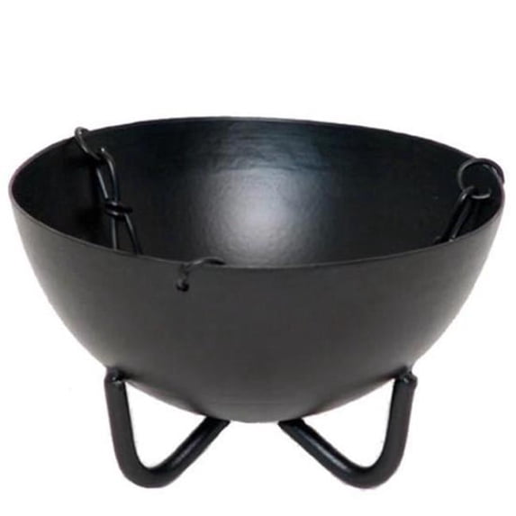 OMSPG4041-Claudron Hanging Cauldron for Burning Smudging Herbs & Resins ...