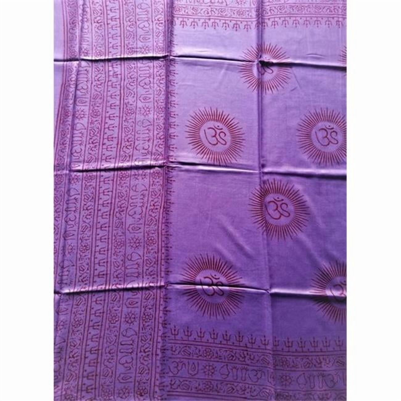 OMSutra OM401011-Chive Blossom OM Hindu Yoga Meditation Prayer Shawl ...