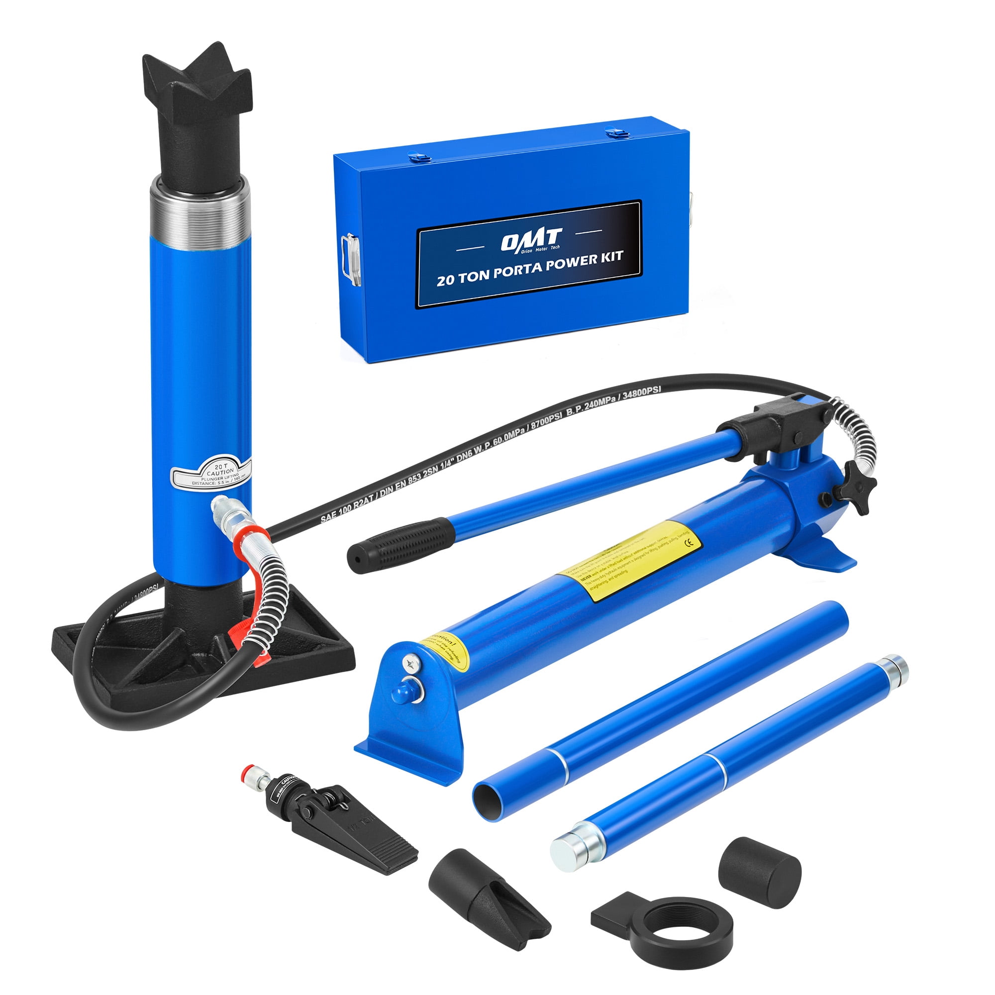 OMT 20 Ton Porta Power Hydraulic Jack Air Pump Lift Ram Body Frame ...