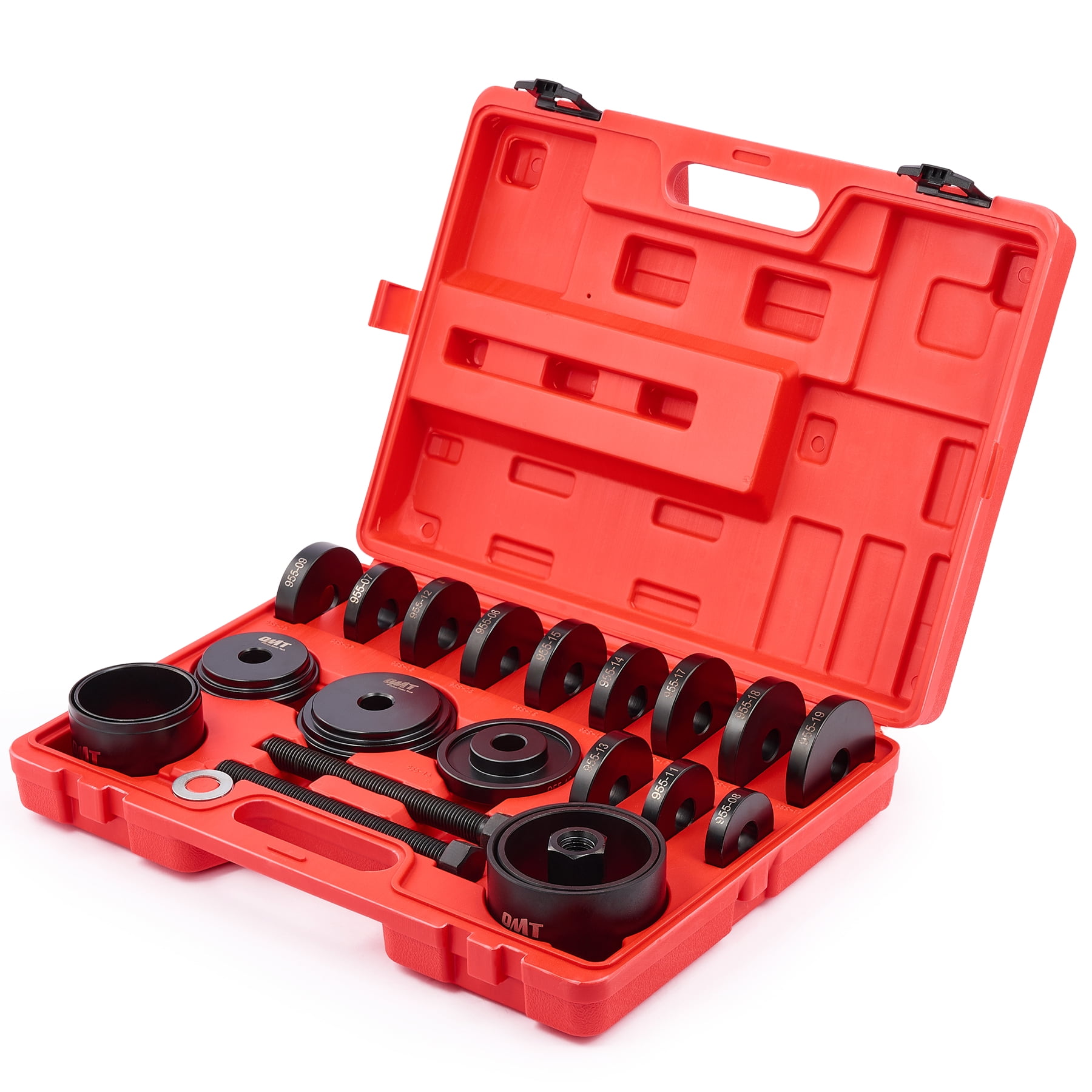 OMT 23pc Front Wheel Bearing Press Kit Bearing Remover Puller Adapter ...