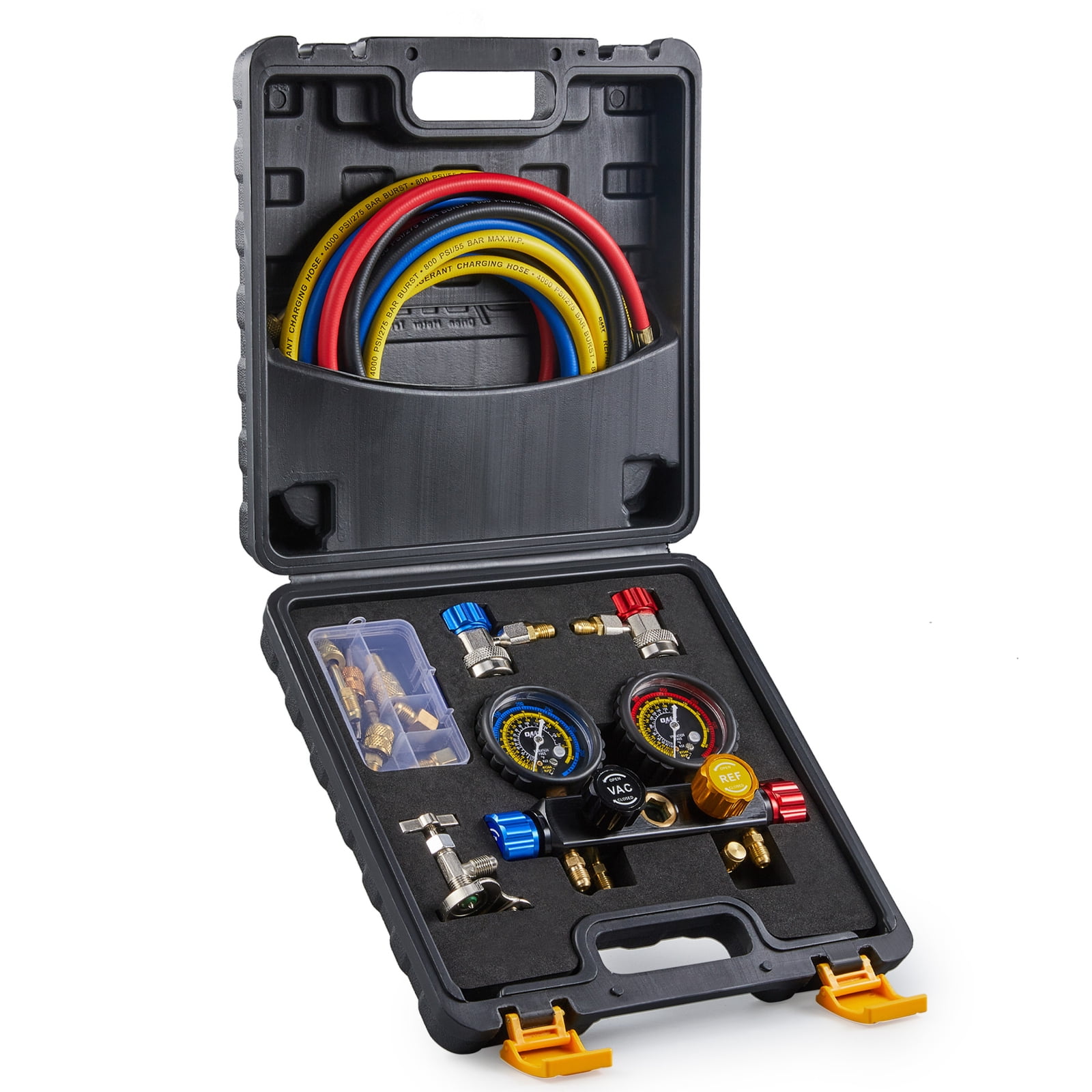 OMT 4 Way AC Gauge Set Professional A/C Manifold Gauge Kit for R410a ...