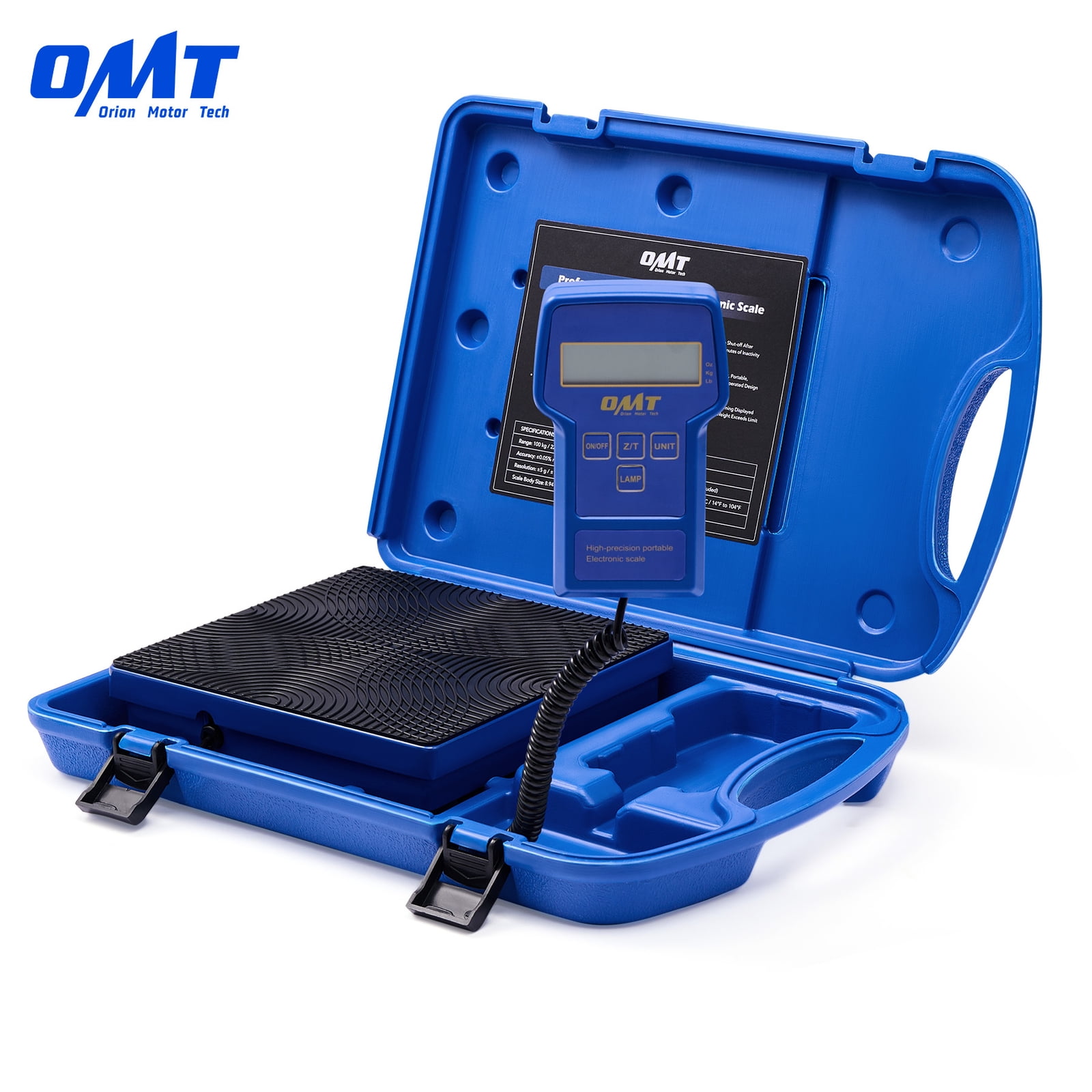 OMT Electronic Digital Refrigerant Charging Scale 220lb for HVAC ...