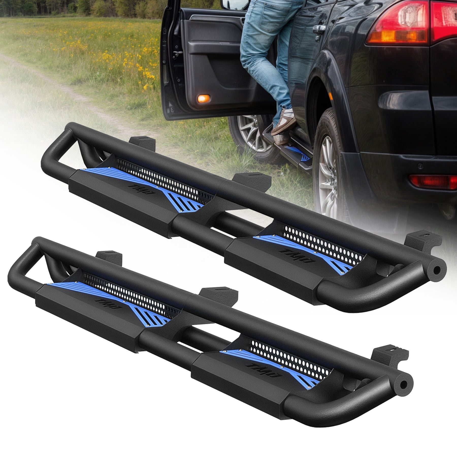 OMT Running Boards for 2018-2024 Jeep Wrangler JL 4 Door 6.3" Side ...