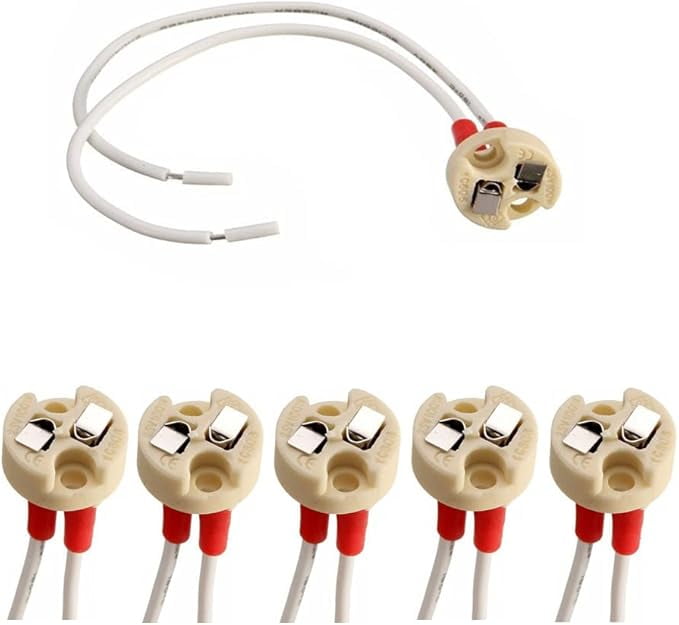 OMTO MR16 GU5.3 GY6.35 Lamp Socket, Common to Miniature Bi-Pin Base G4 G6.35 GX5.3 GZ4 MR11, LED ...