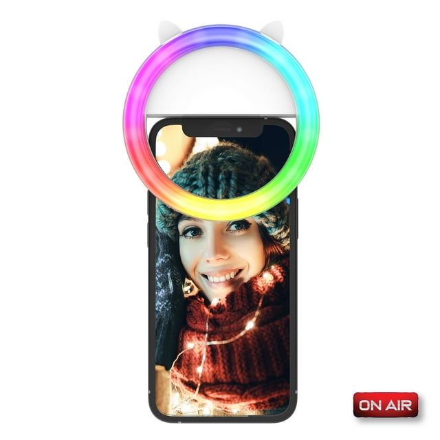 ON AIR Mini Mobile Cat Light - Compact Ring Light with Full RGB ...