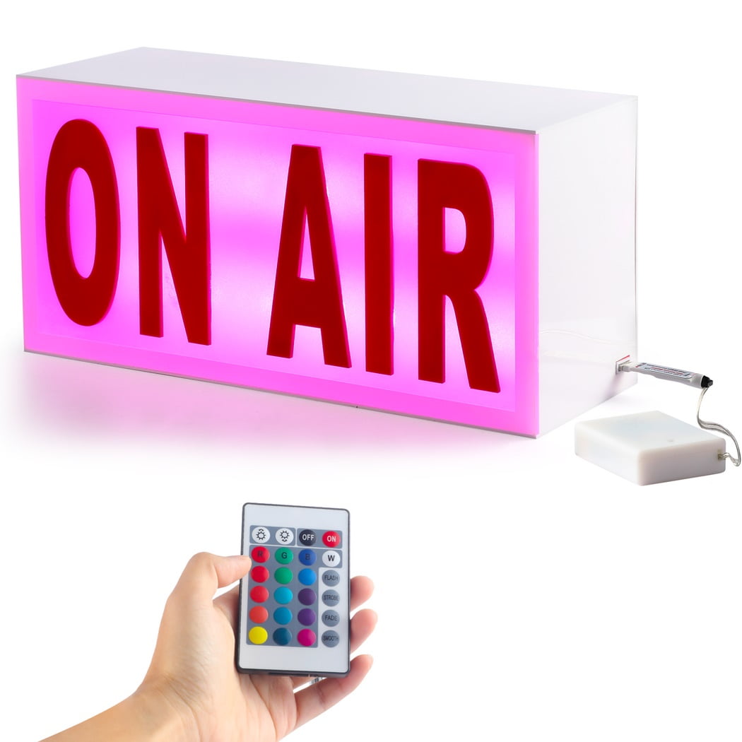 ON AIR Sign LED Light, Adjustable Warning Sign with Remote Control ...