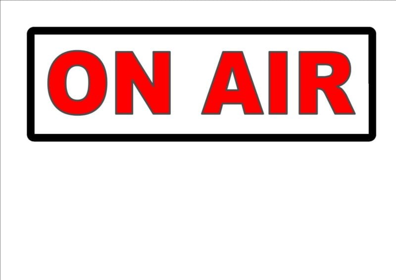 ON AIR Studio Sign Recording Studio Sign Wall Hanger Size: 4 x 16 Inch ...