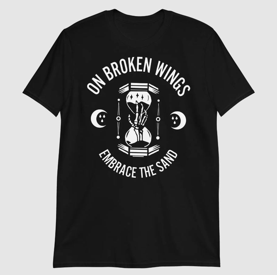 ON BROKEN WINGS Embrace The Sand Metalcore Moshcore Band T-Shirt-Fast ...