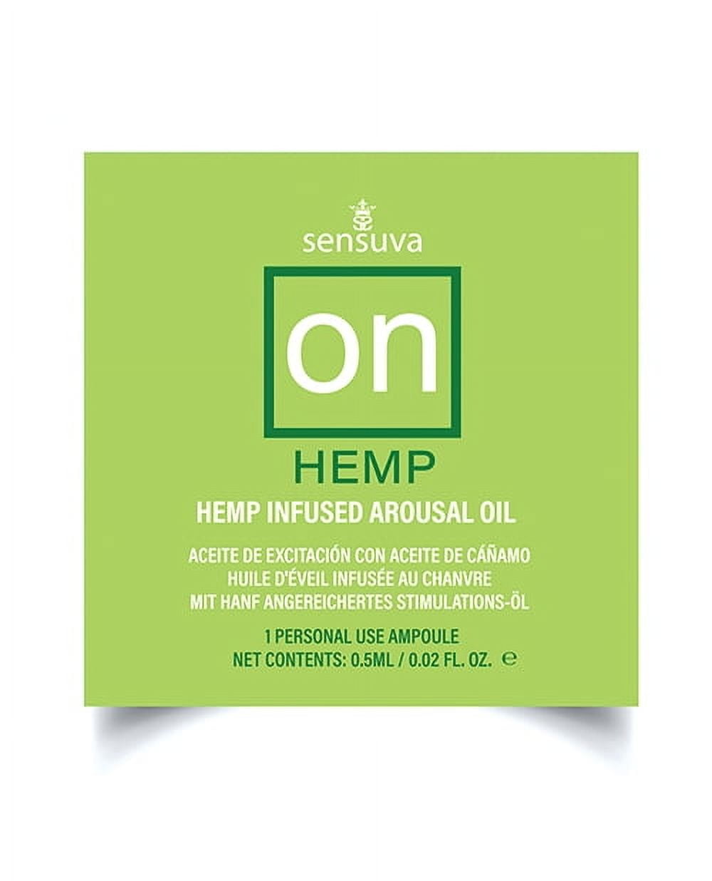 ON Hemp Arousal Oil - Single Use Ampoule Packet - Walmart.com