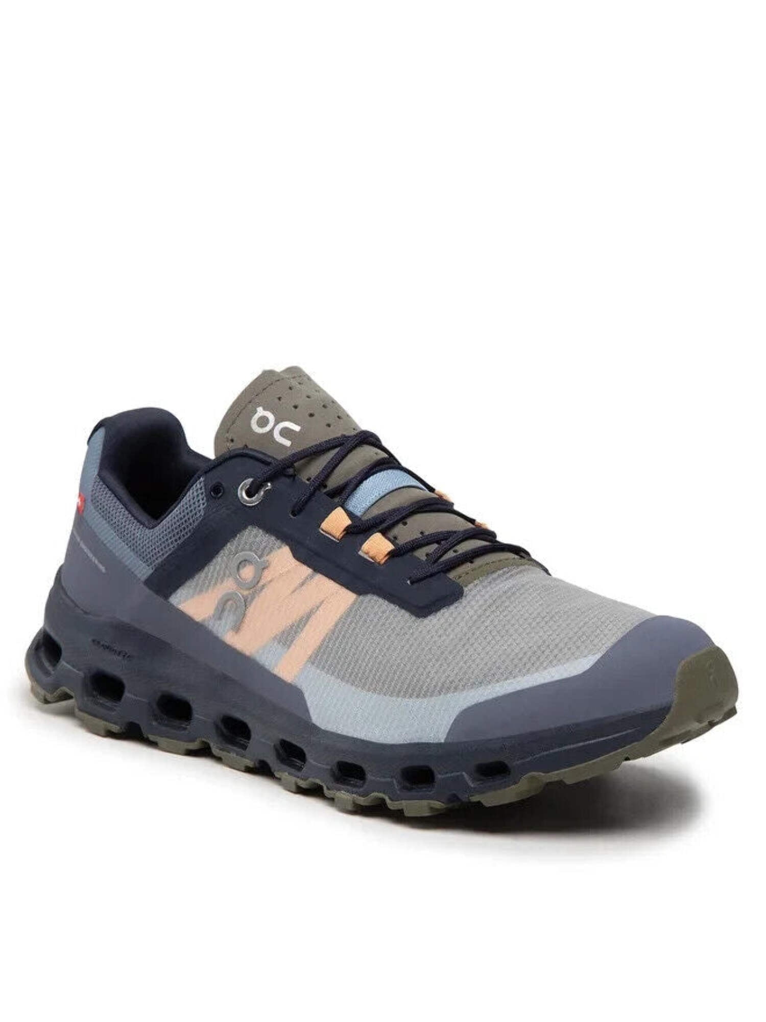 ON Mens Cloudvista Textile Synthetic Midnight Olive Trainers 8 US ...