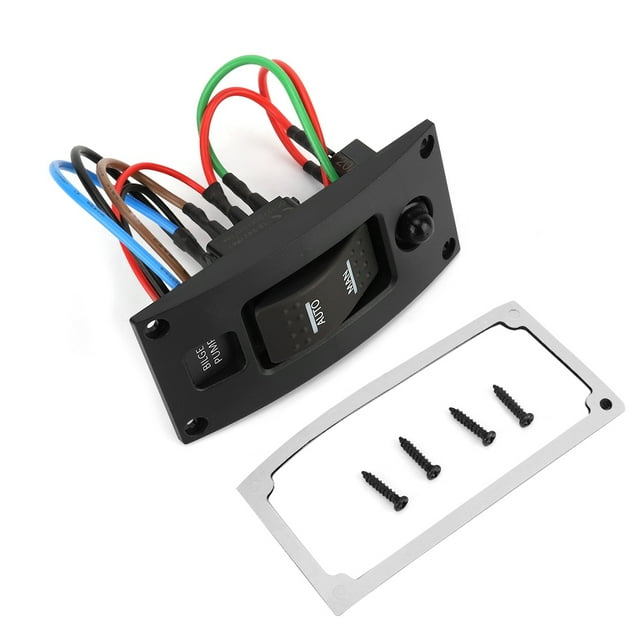 ON/OFF/ON Deluxe Edition LED Rocker Switch Panel with Circuit Breaker ...