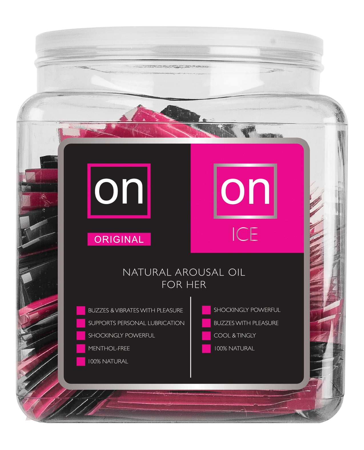 ON for Her Arousal Gel Single Use Ampule Tub - Original & Ice Tub of 75 ...