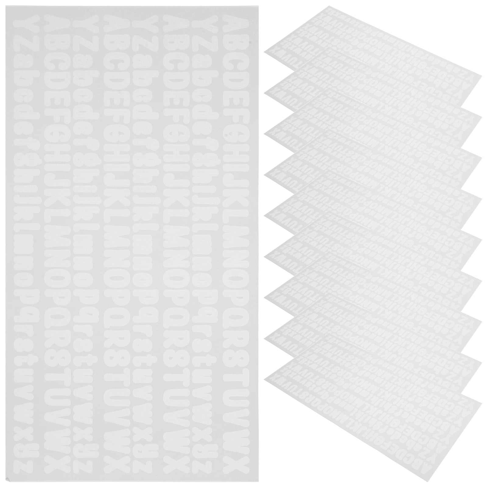 ONAPARTER 10 Sheets Pocket Decorative Stickers Letter Decals DIY Self ...