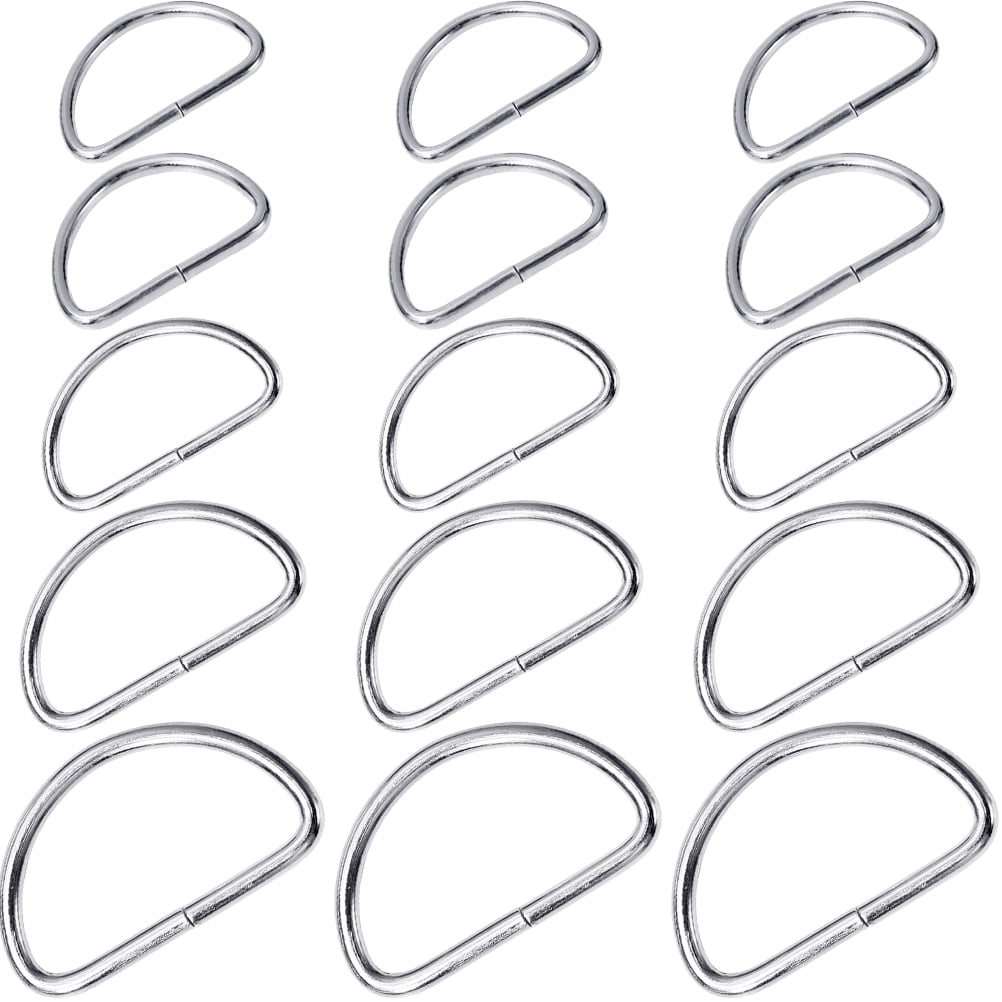 ONAPARTER 100 Pcs Metal D-ring Purses Rings for Crafting Hardware Bulk ...