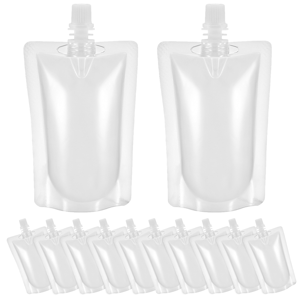 ONAPARTER 100 Pcs Self-supporting Nozzle Bag Plastic Drink Pouches ...