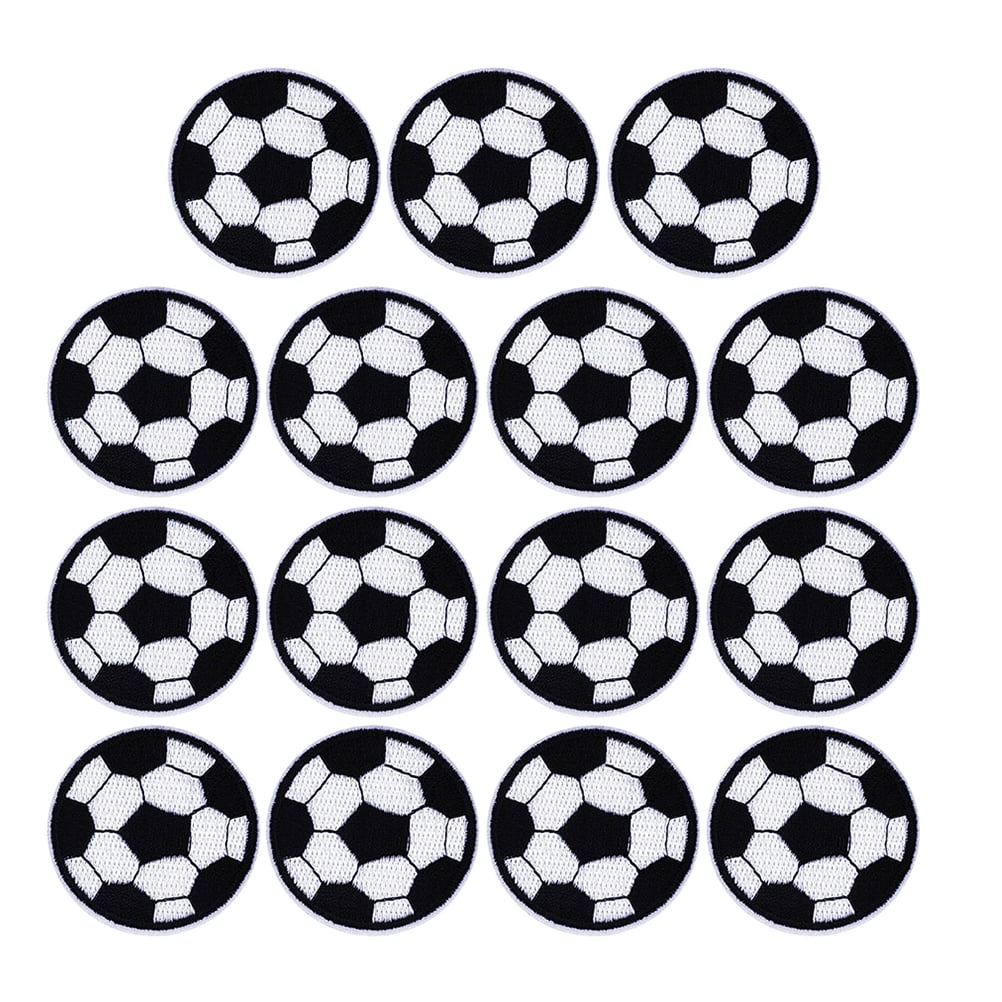 ONAPARTER 15 Pcs Football Stickers Flash Shirt Iron Patches Soccer ...