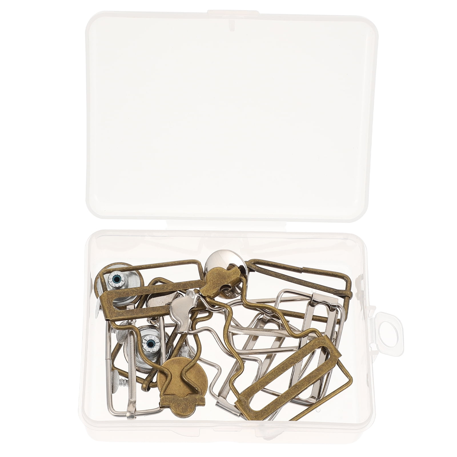 ONAPARTER 2 Boxes Bib Buckle DIY Overalls Buttons Hebilla Retro ...