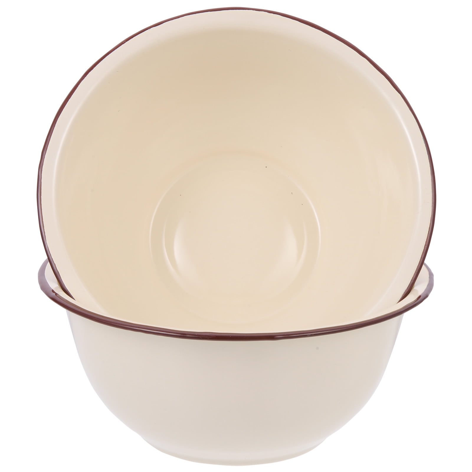 ONAPARTER 2 Pcs Enamel Bowl Asian Decor Decorative Soup Basin Storage ...