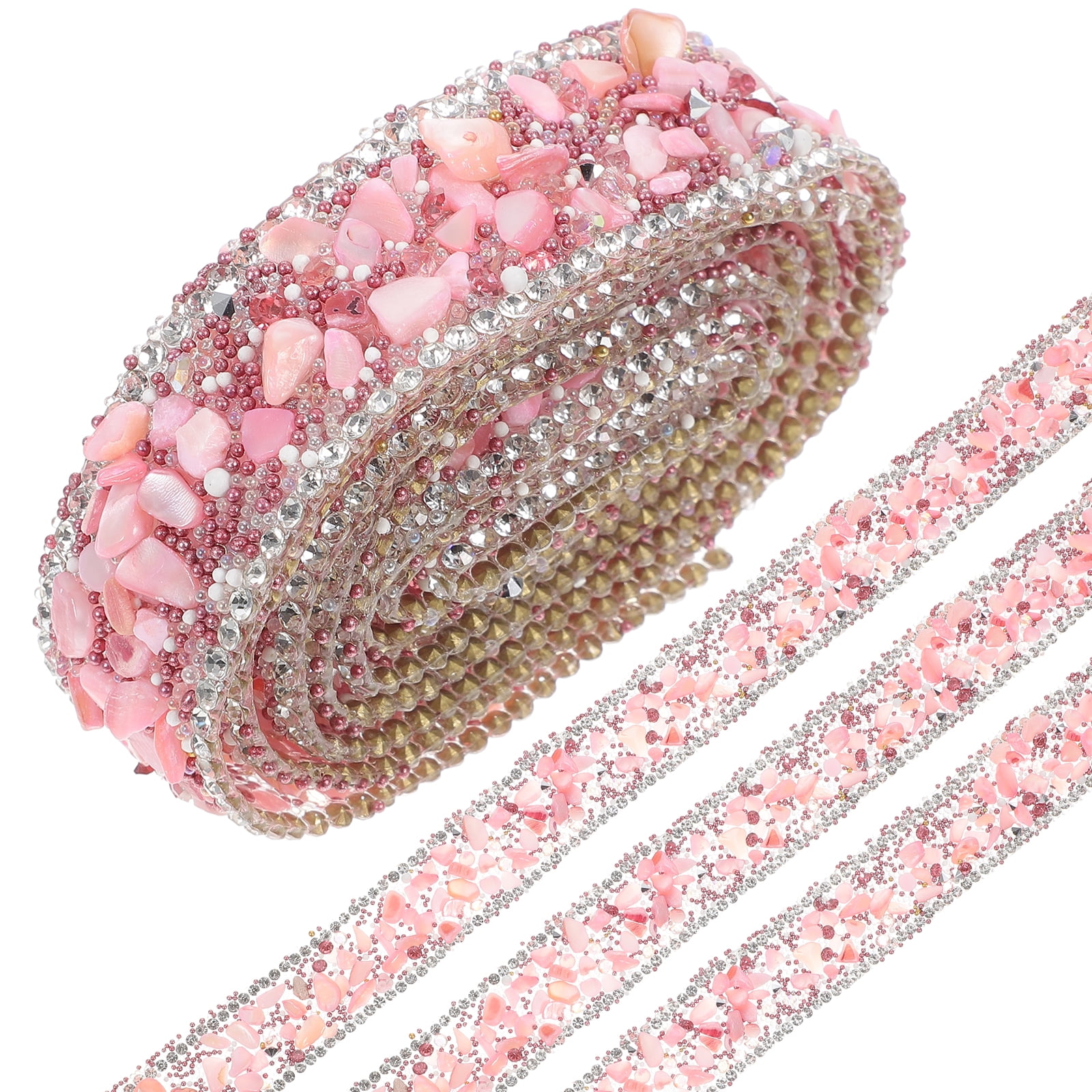 ONAPARTER 2 Rolls of Cuttable Costume Trim Multi-function Rhinestone ...