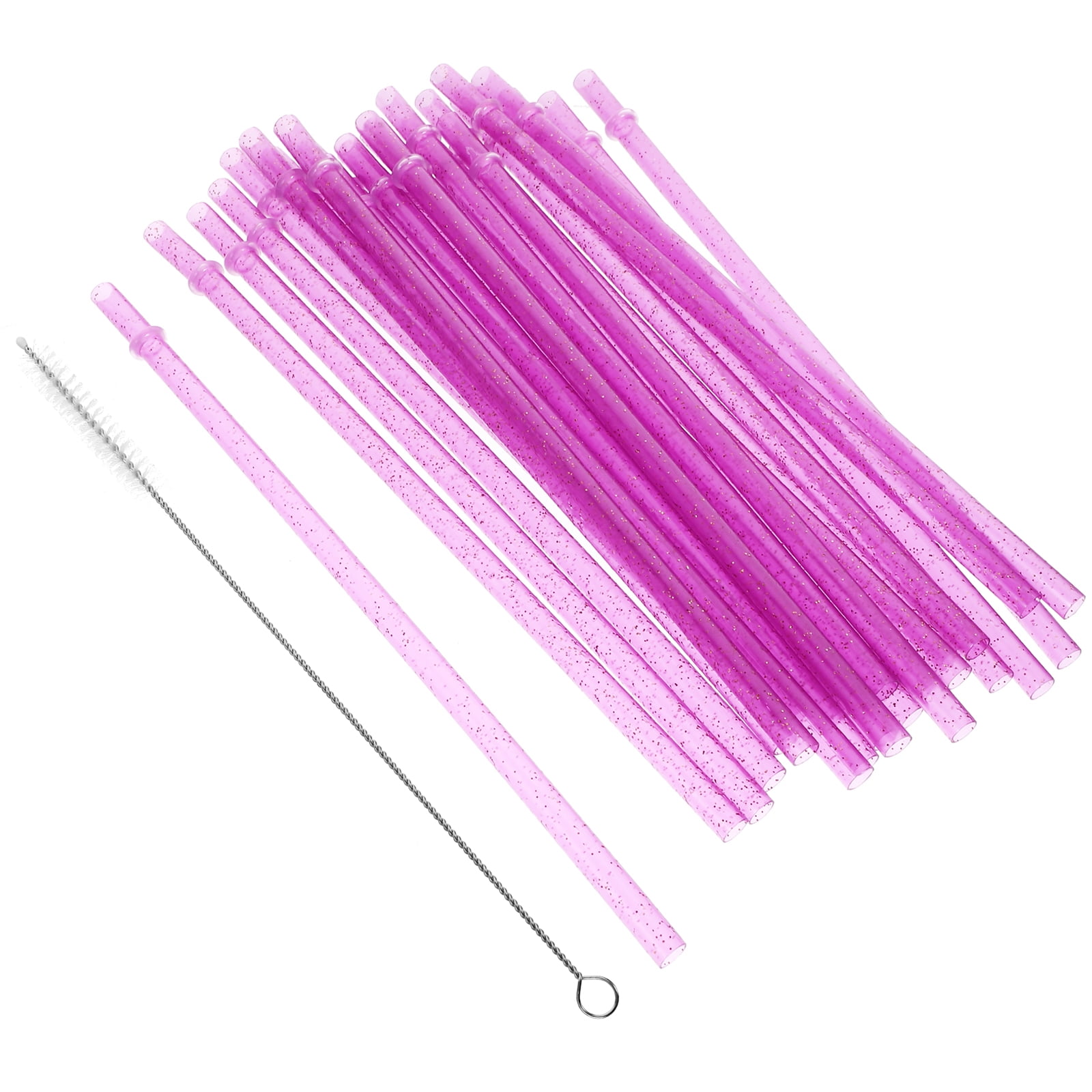 ONAPARTER 25 Pcs Plastic Straws Drinking Reusable Party Juice for ...