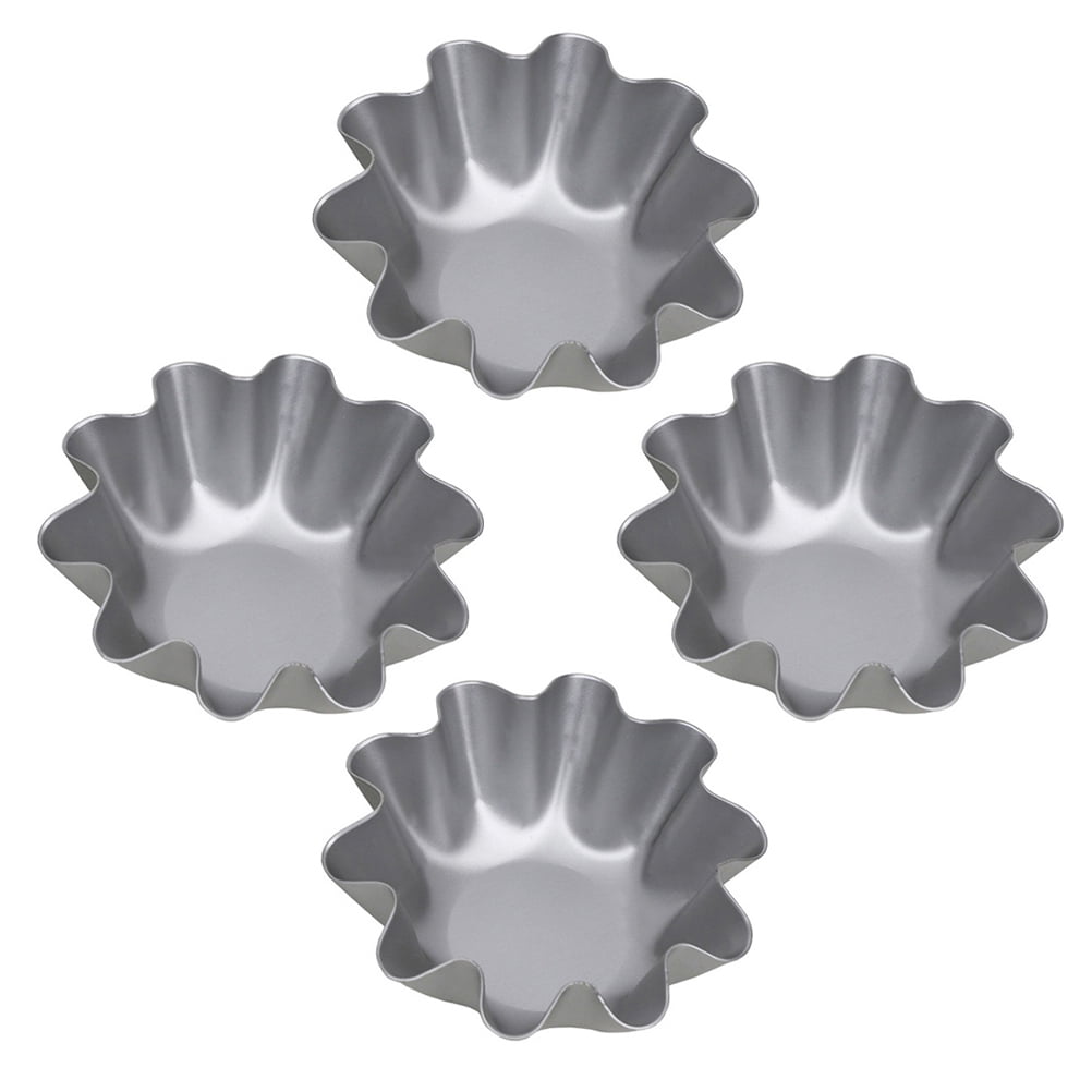 ONAPARTER 4 Pcs Mold Cake Pan Baking Molds Pie Puto Cup Non Stick Tart ...