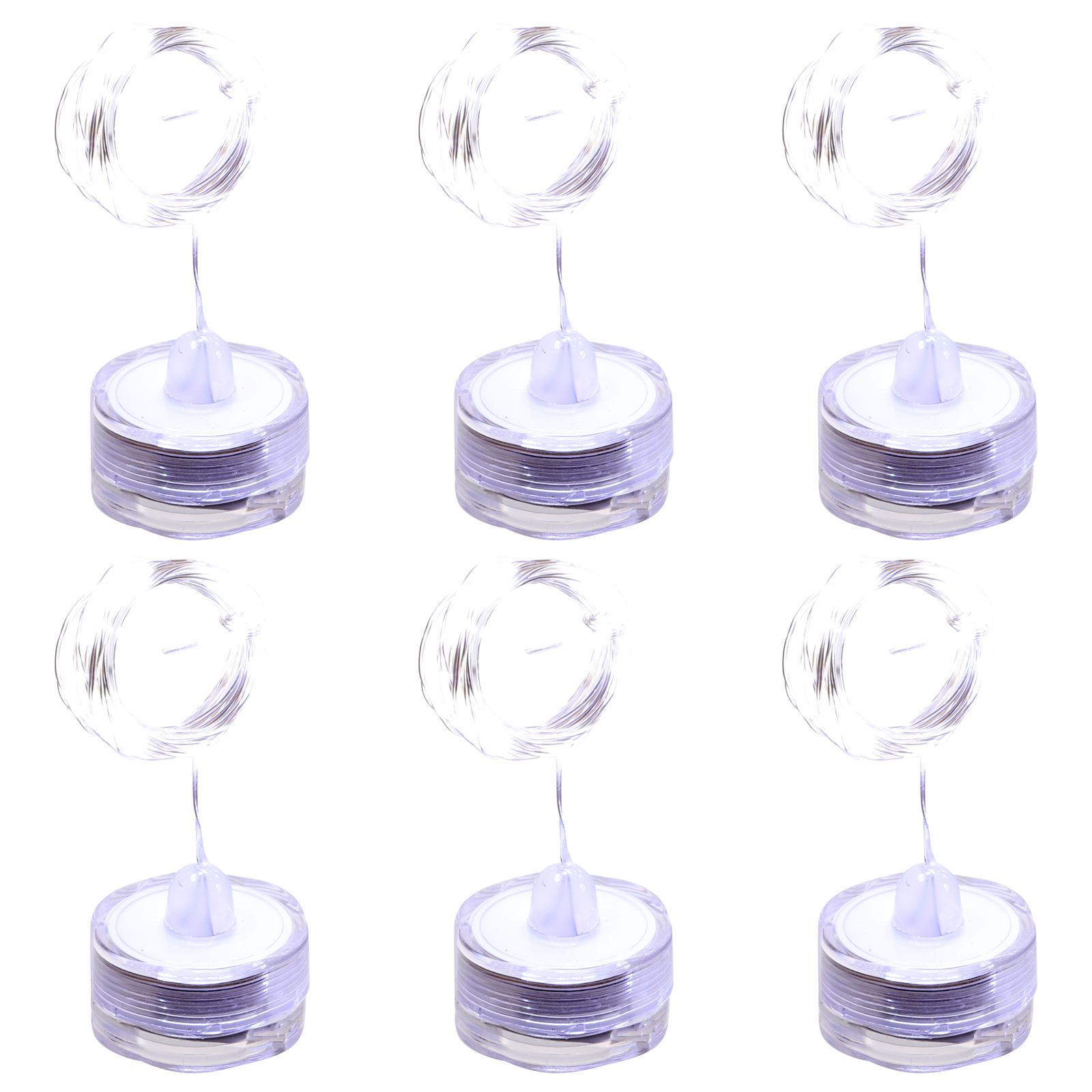 ONAPARTER 6 Pcs Candle Copper Wire Light String Decor Batteries ...