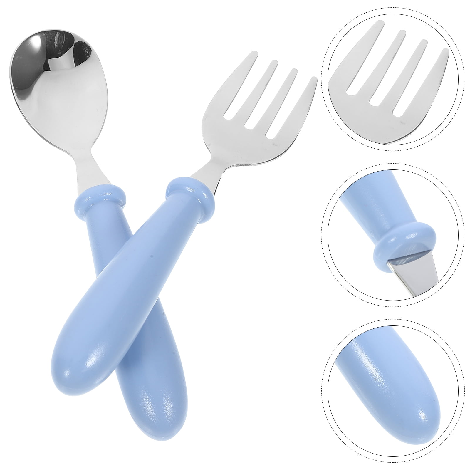 ONAPARTER Children's Tableware Toddler Spoons Forks Silverware 2 Year ...