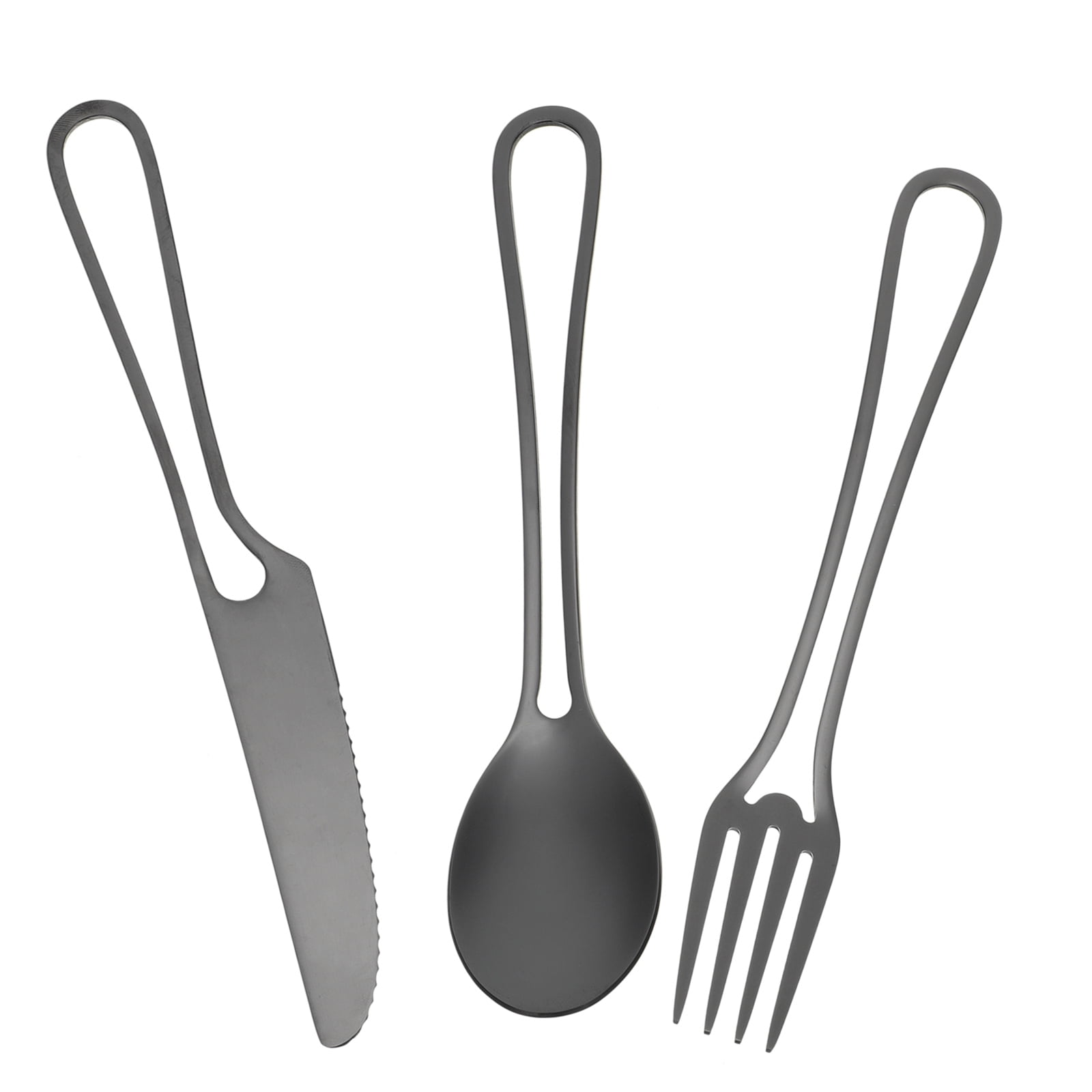 ONAPARTER Cutlery Spoon Steak Knives Stainless Steel Fork Cutter Home ...