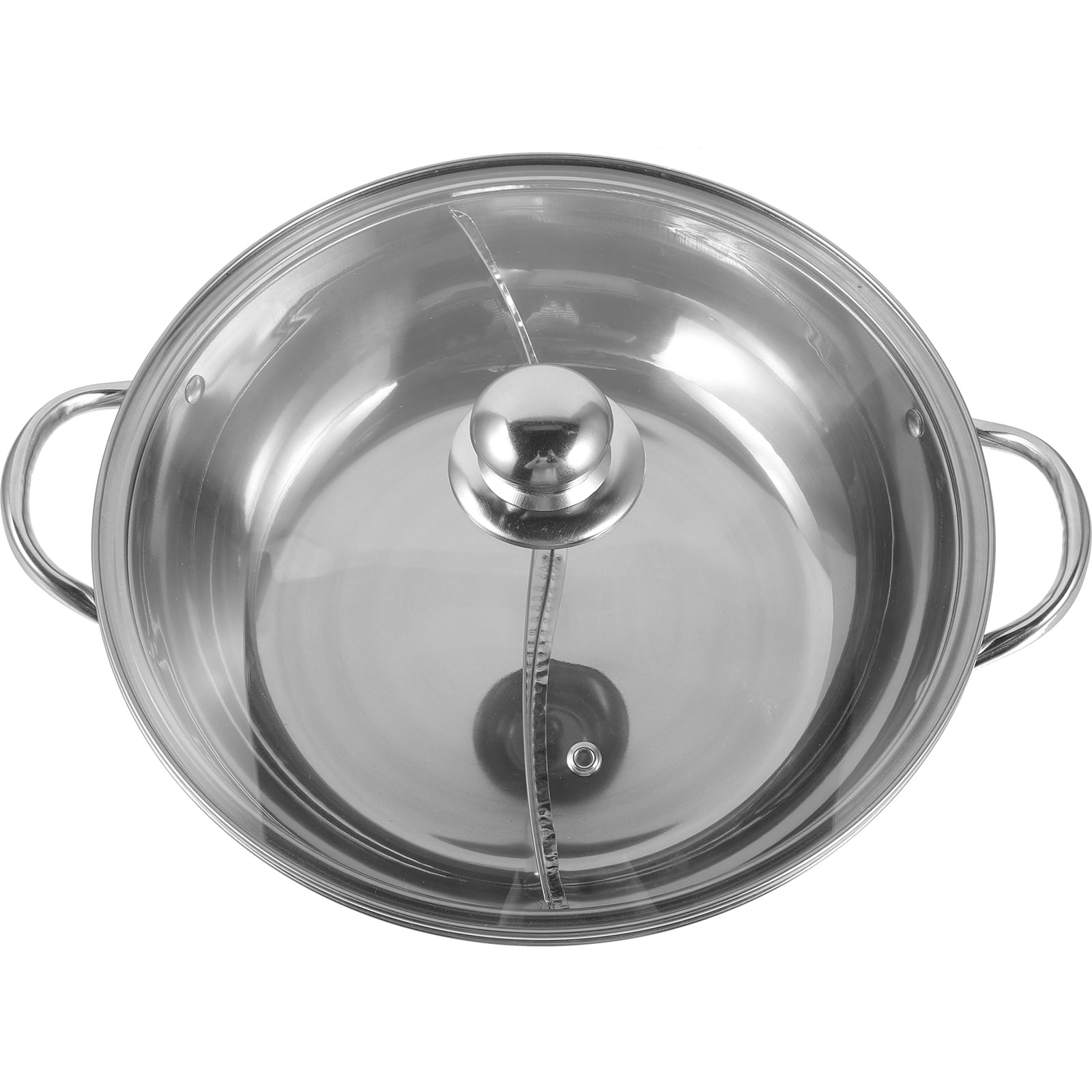 ONAPARTER Stainless Steel Hot Pot Hotpot with Divider Sauce Restaurant ...