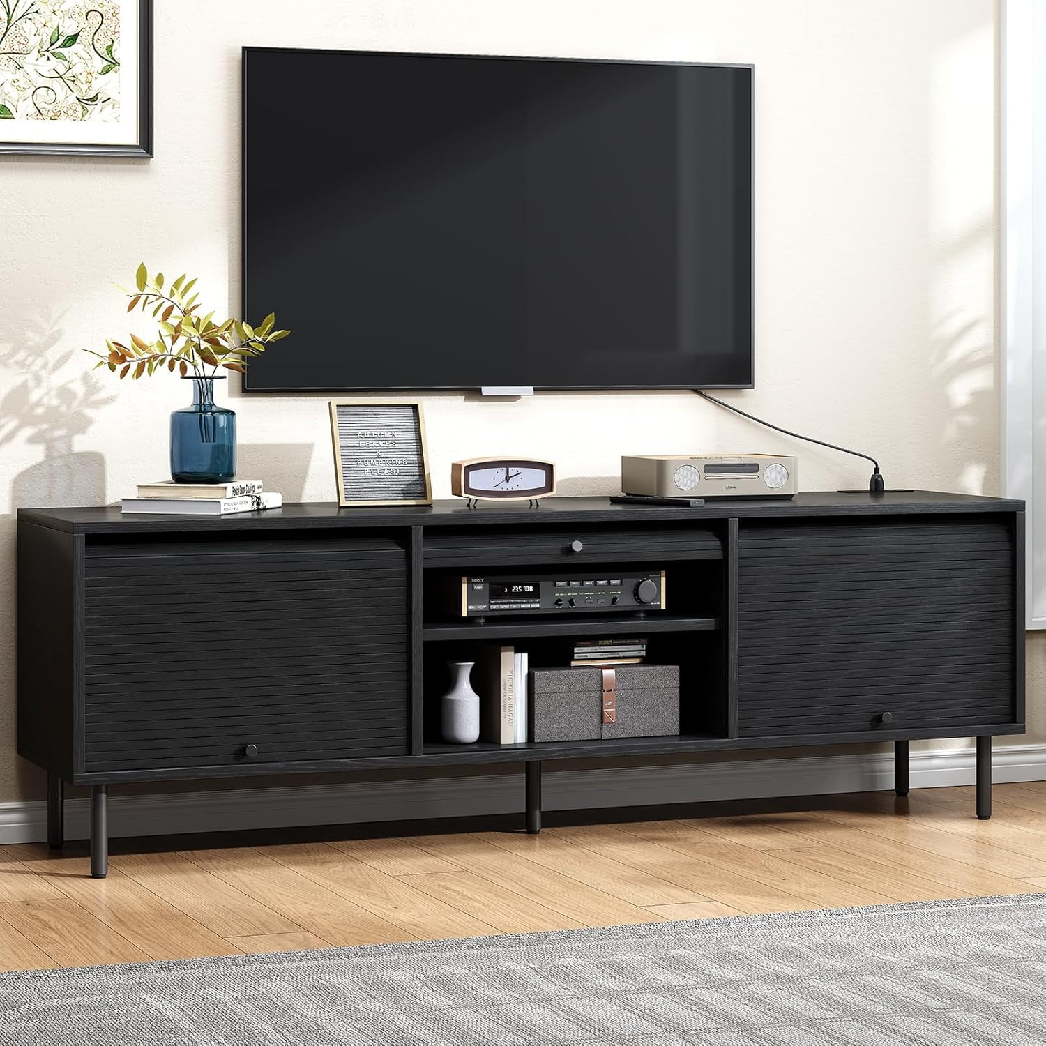ONBRILL 68 Inch TV Stand for TVs up to 75 Inch, Entertainment Center ...