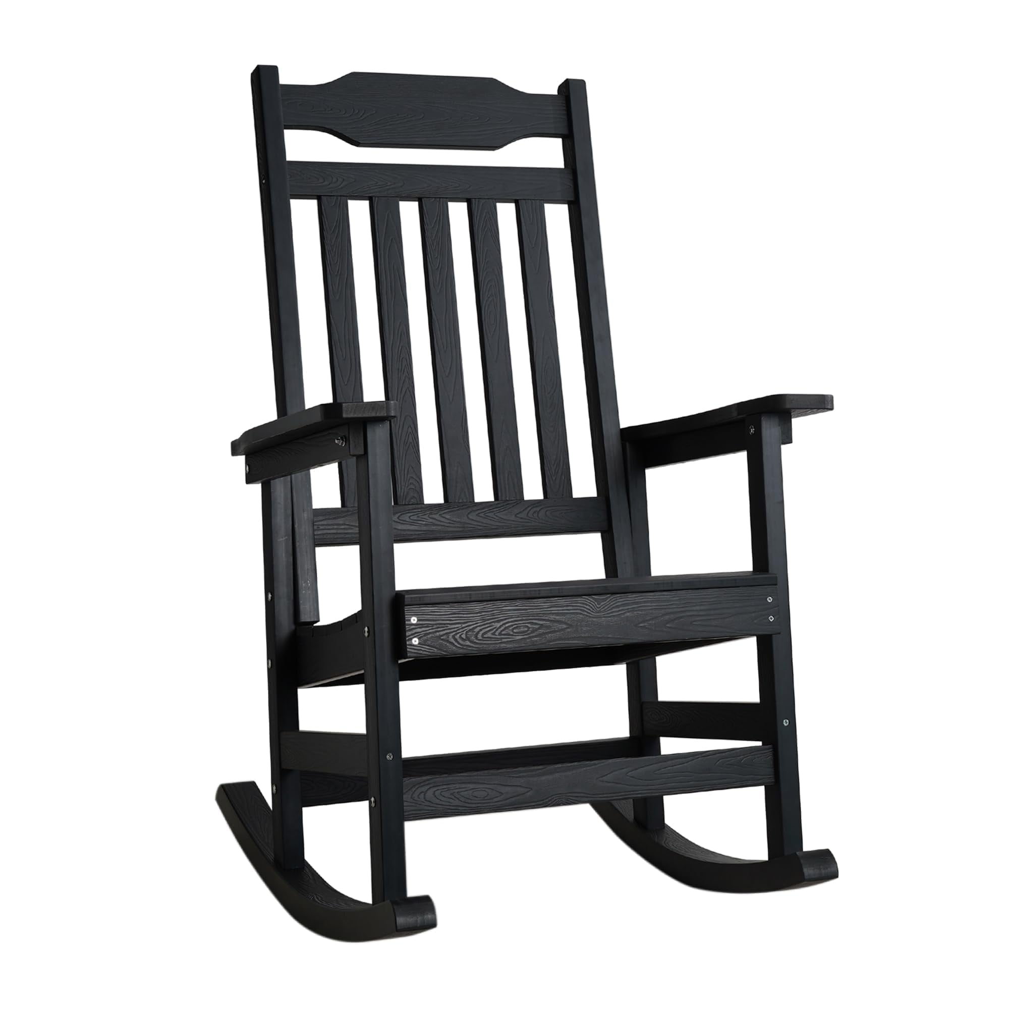 Onbrill Outdoor Rocking Chair, Resistant HDPS Wooden Poly Rocker for ...