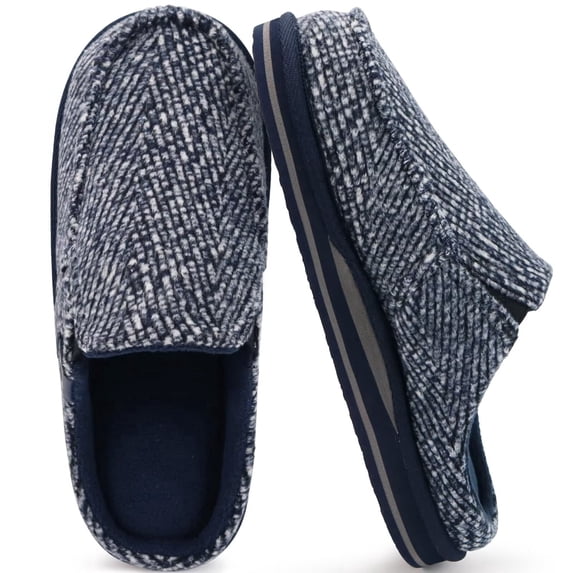 ONCAI Slipper for Men with Arch Support,Cotton-Blend Memory Foam House ...